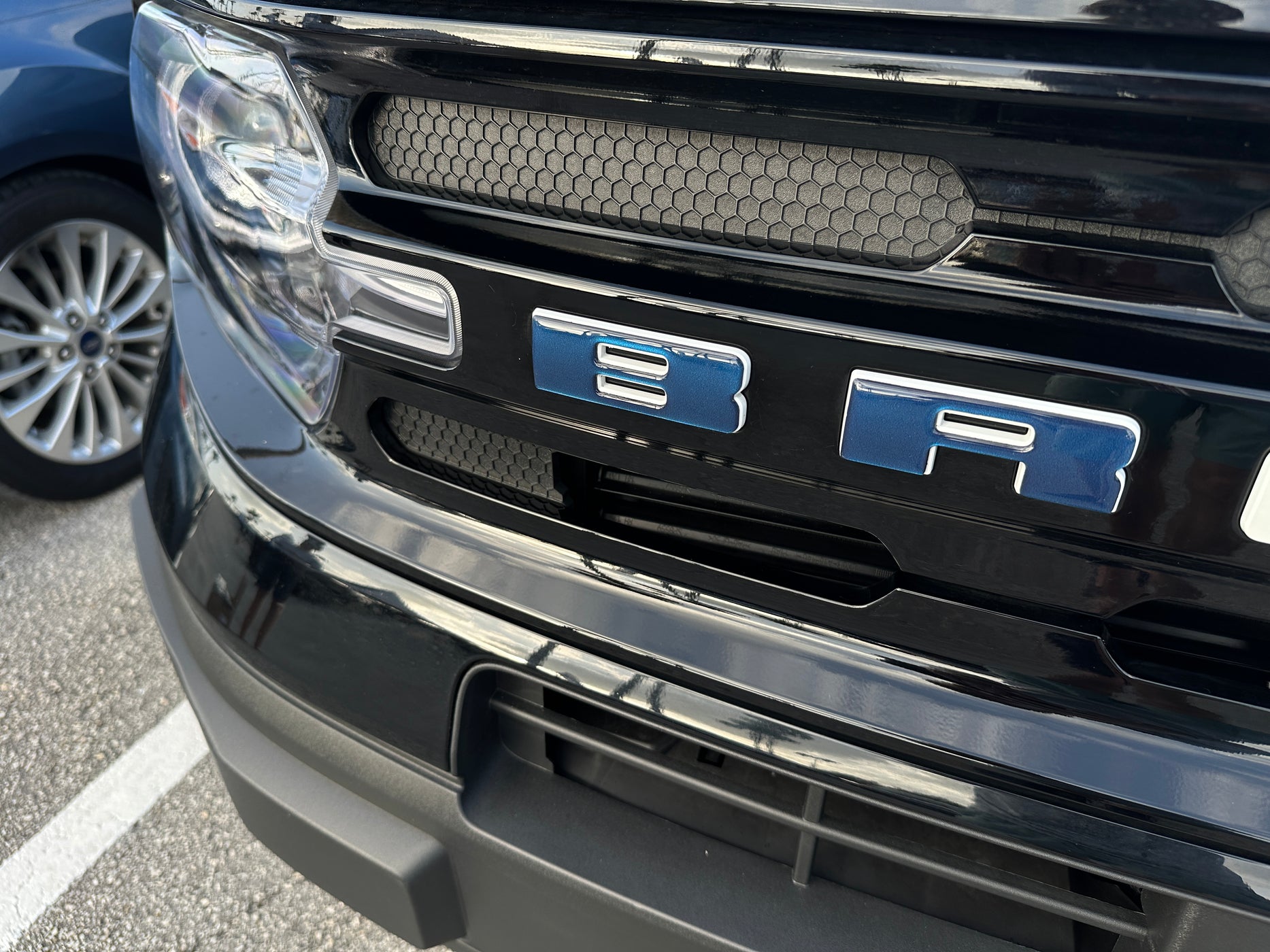 Front Grille Letters Overlays Fits 2021-2026 Ford Bronco Sport ...
