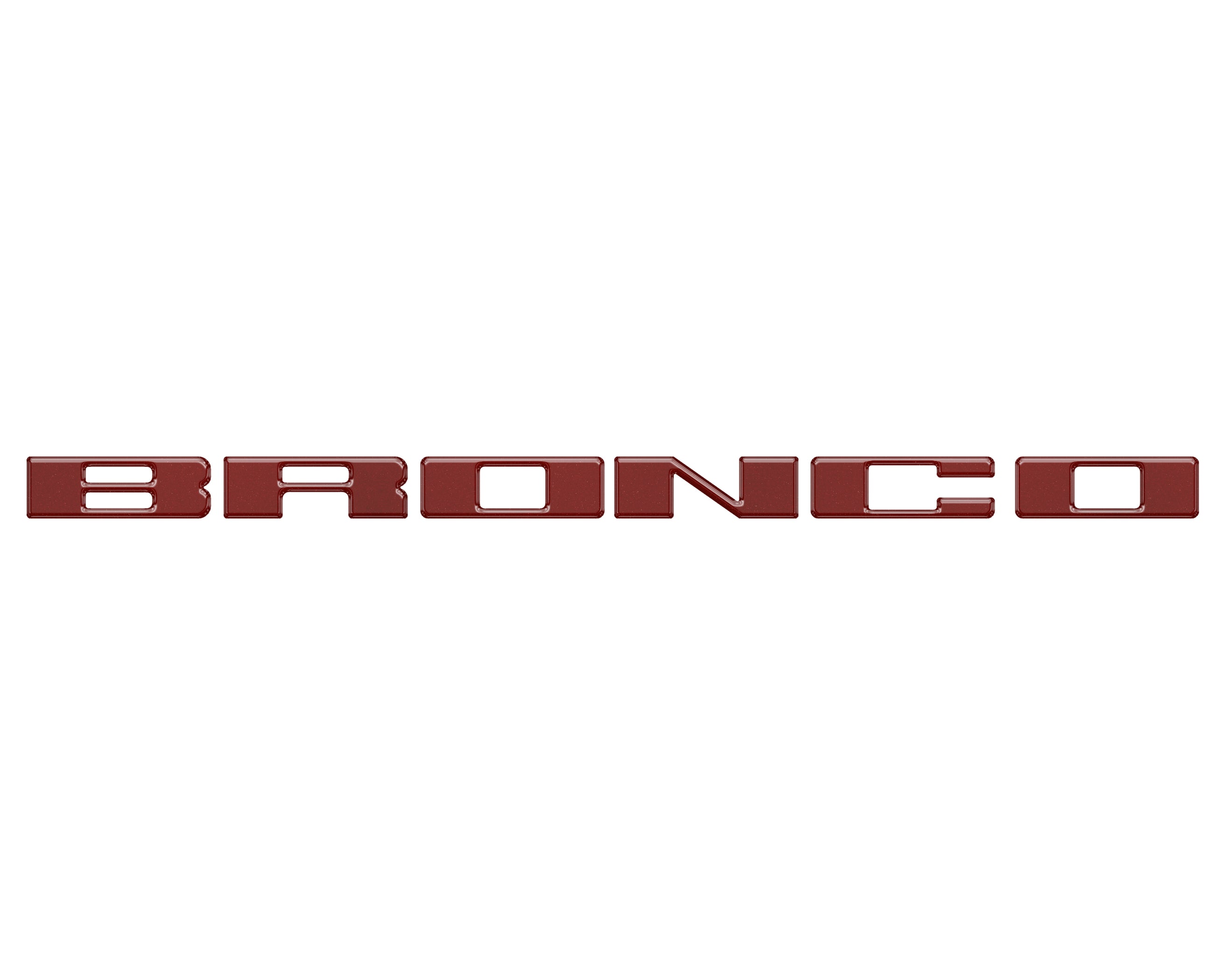Front Grille Letter Overlays Fits 2021-2026 Ford Bronco — Tufskinz.com