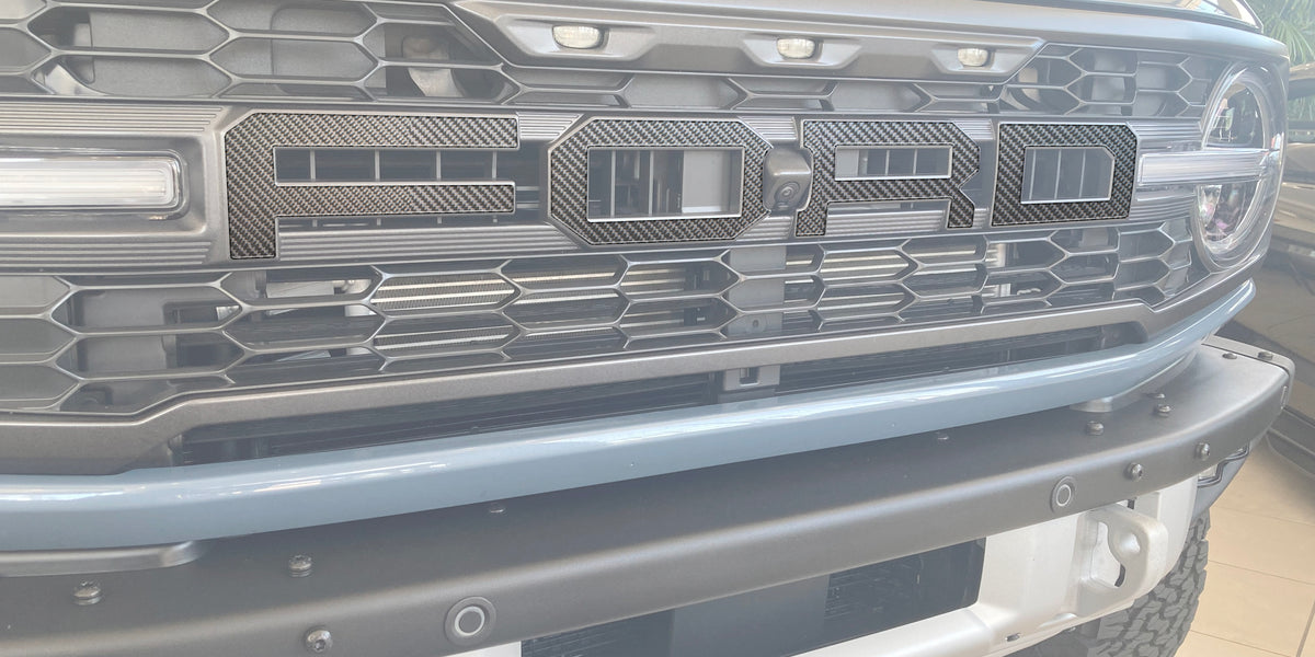 Raptor Front Grill Letter Overlays Fits 2022-2026 Ford Bronco ...