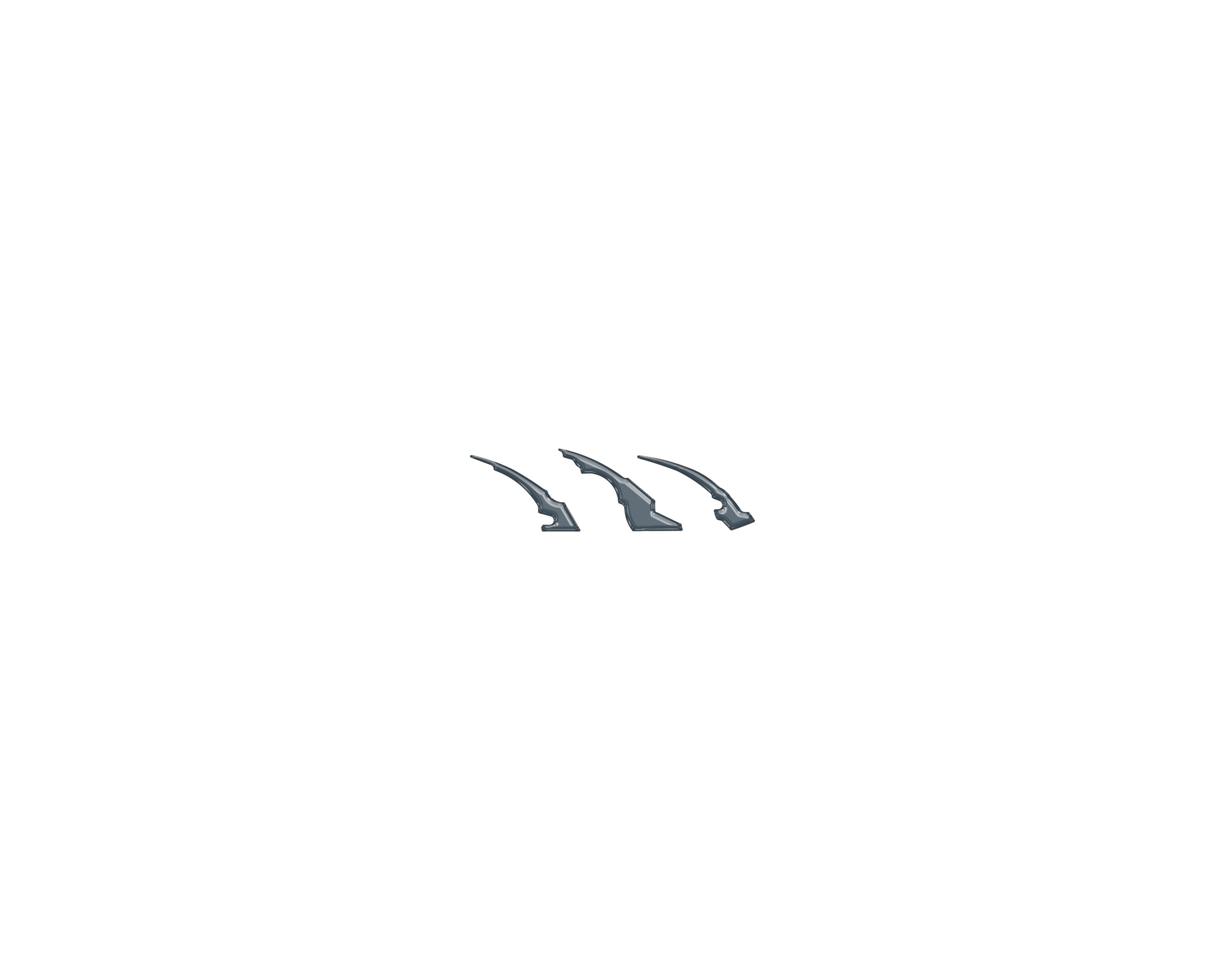 Raptor Emblem Claw Mark Inserts Fits 2022-2026 Ford Bronco Raptor ...