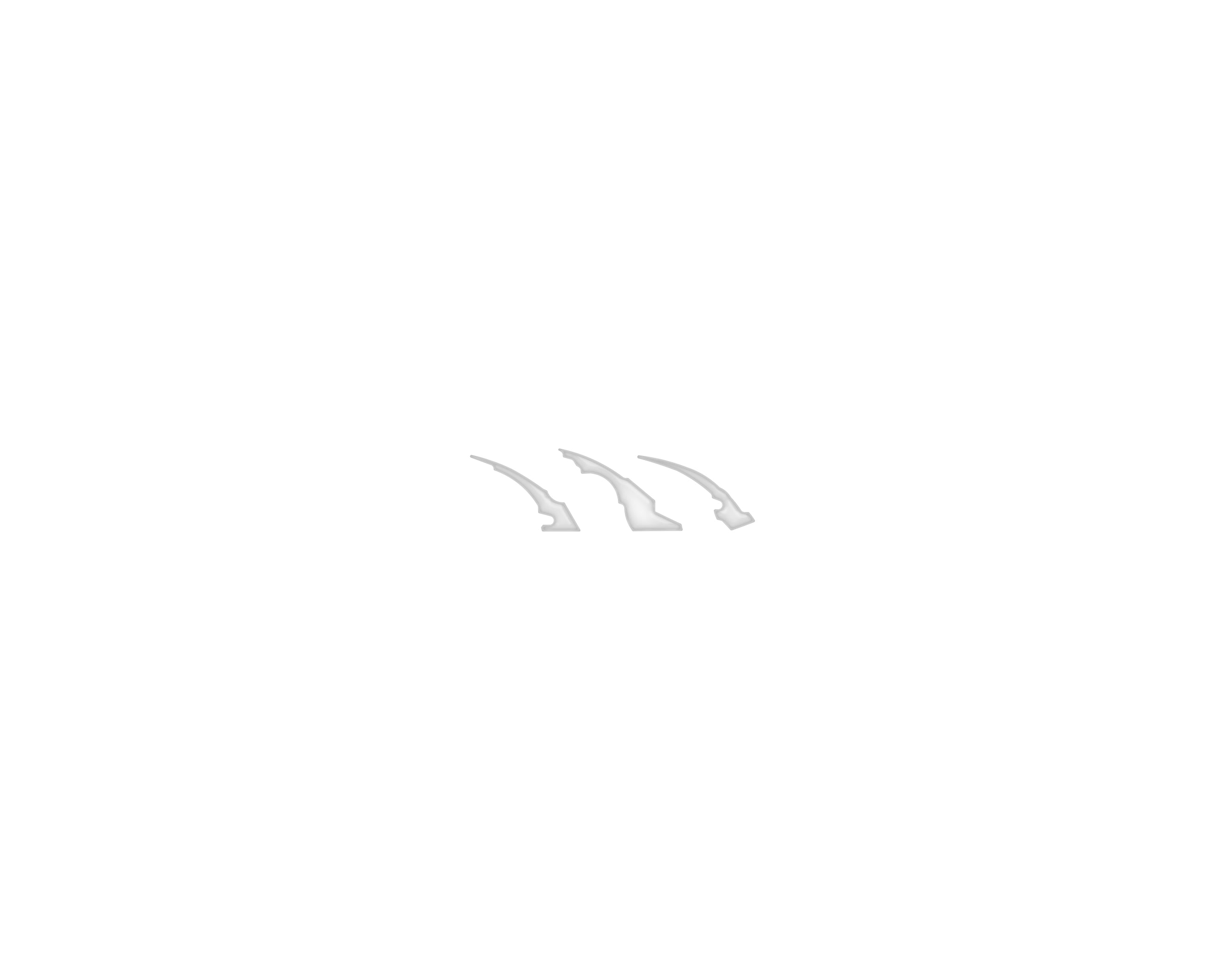 Raptor Emblem Claw Mark Inserts Fits 2022-2026 Ford Bronco Raptor ...