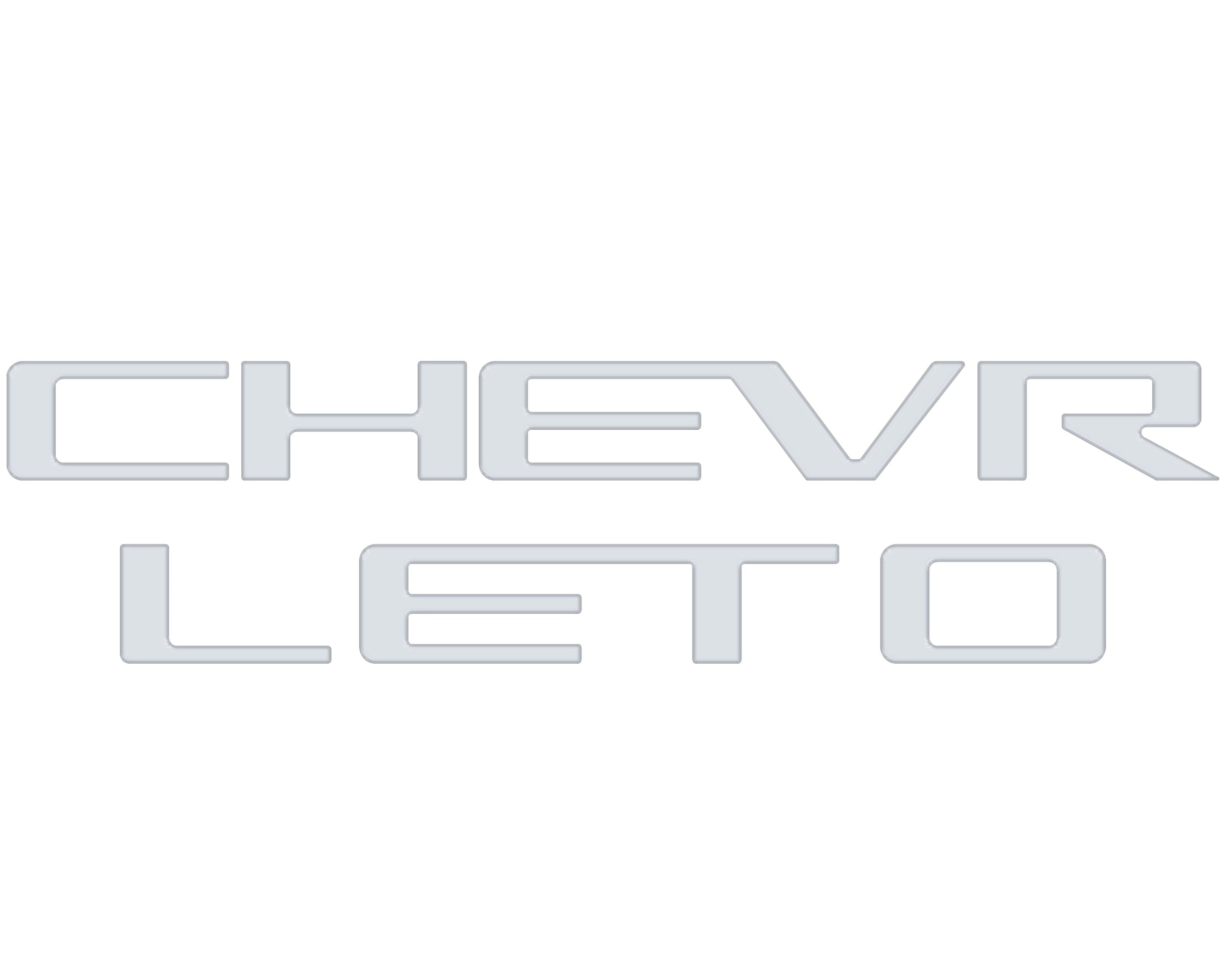 Tailgate Letter Inserts Fits 2023-2026 Chevrolet Colorado — Tufskinz.com