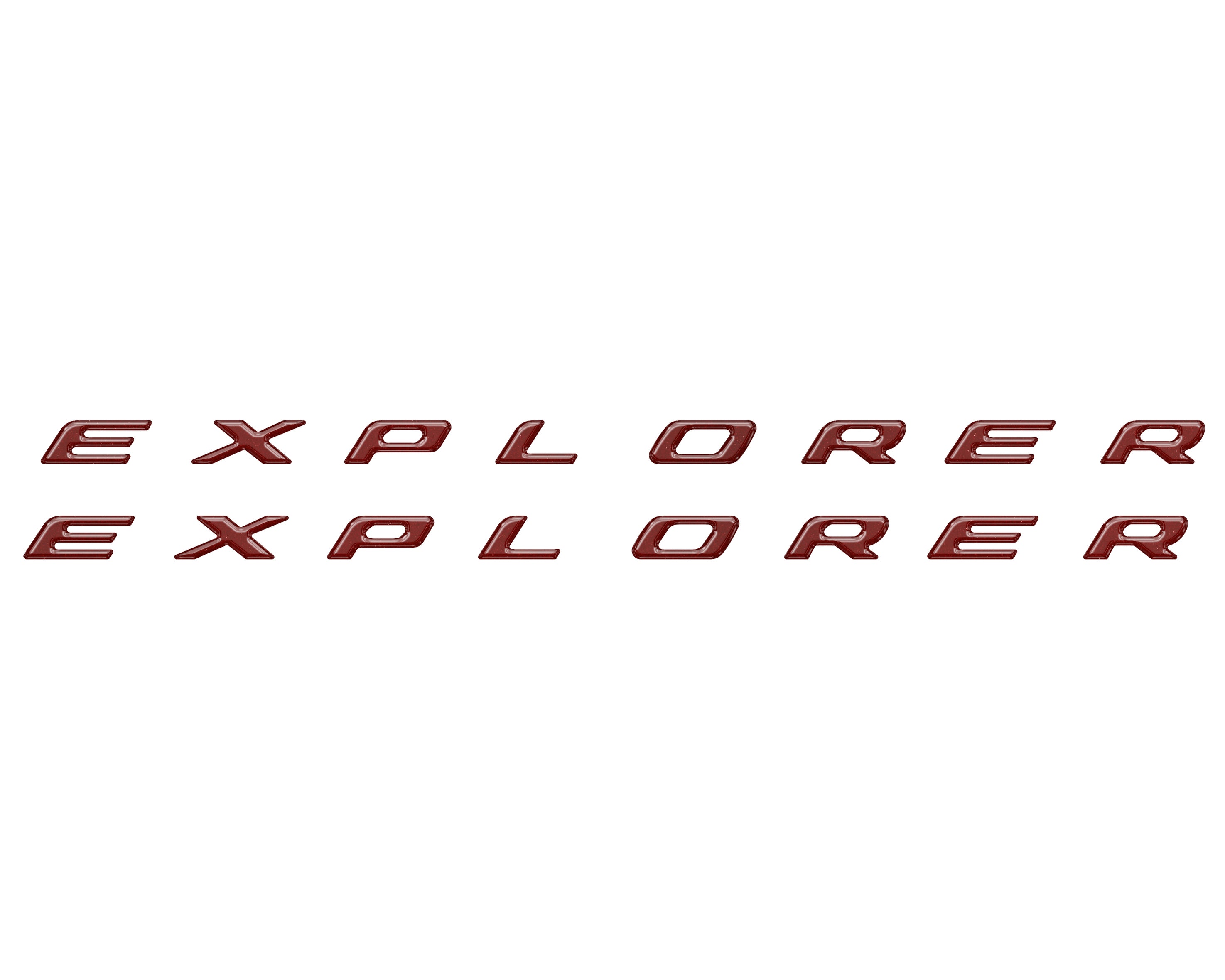 Rocker Panel Letter Inserts Fits 2020-2026 Ford Explorer — Tufskinz.com