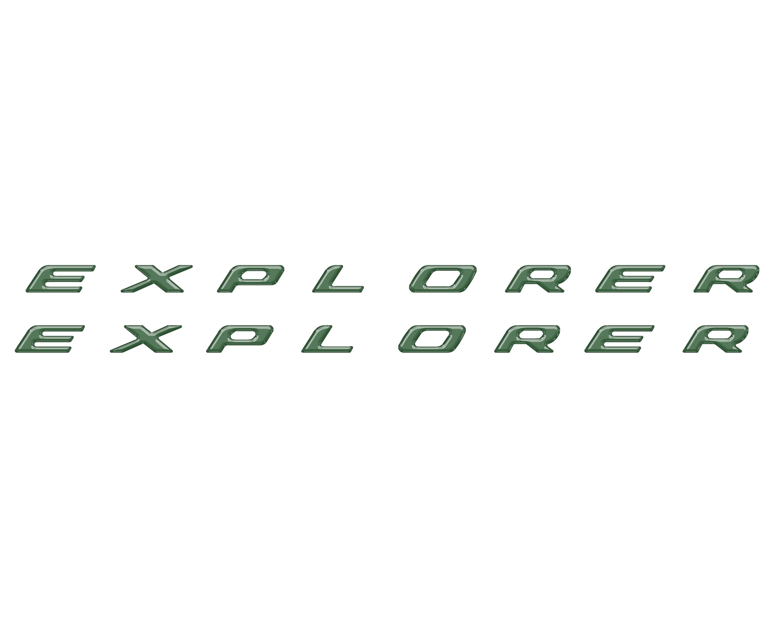 Rocker Panel Letter Inserts Fits 2020-2026 Ford Explorer — Tufskinz.com