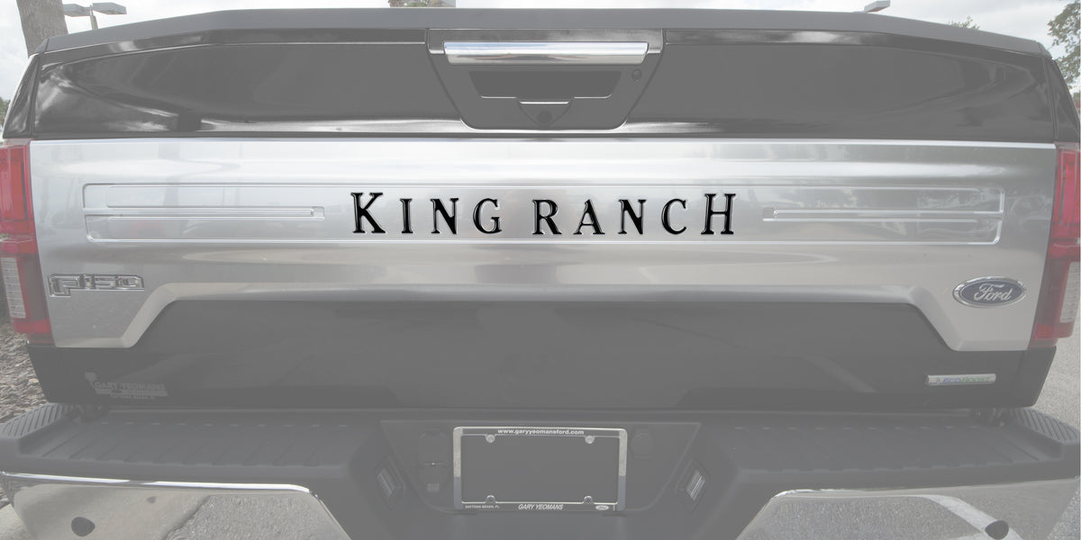 Tailgate Letter Inserts Fits 2018-2020 Ford F-150 King Ranch — Tufskinz.com