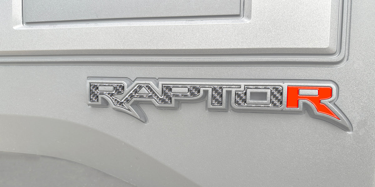 Raptor Tailgate Emblem Inserts Fits 2017-2026 Ford F-150 Raptor ...