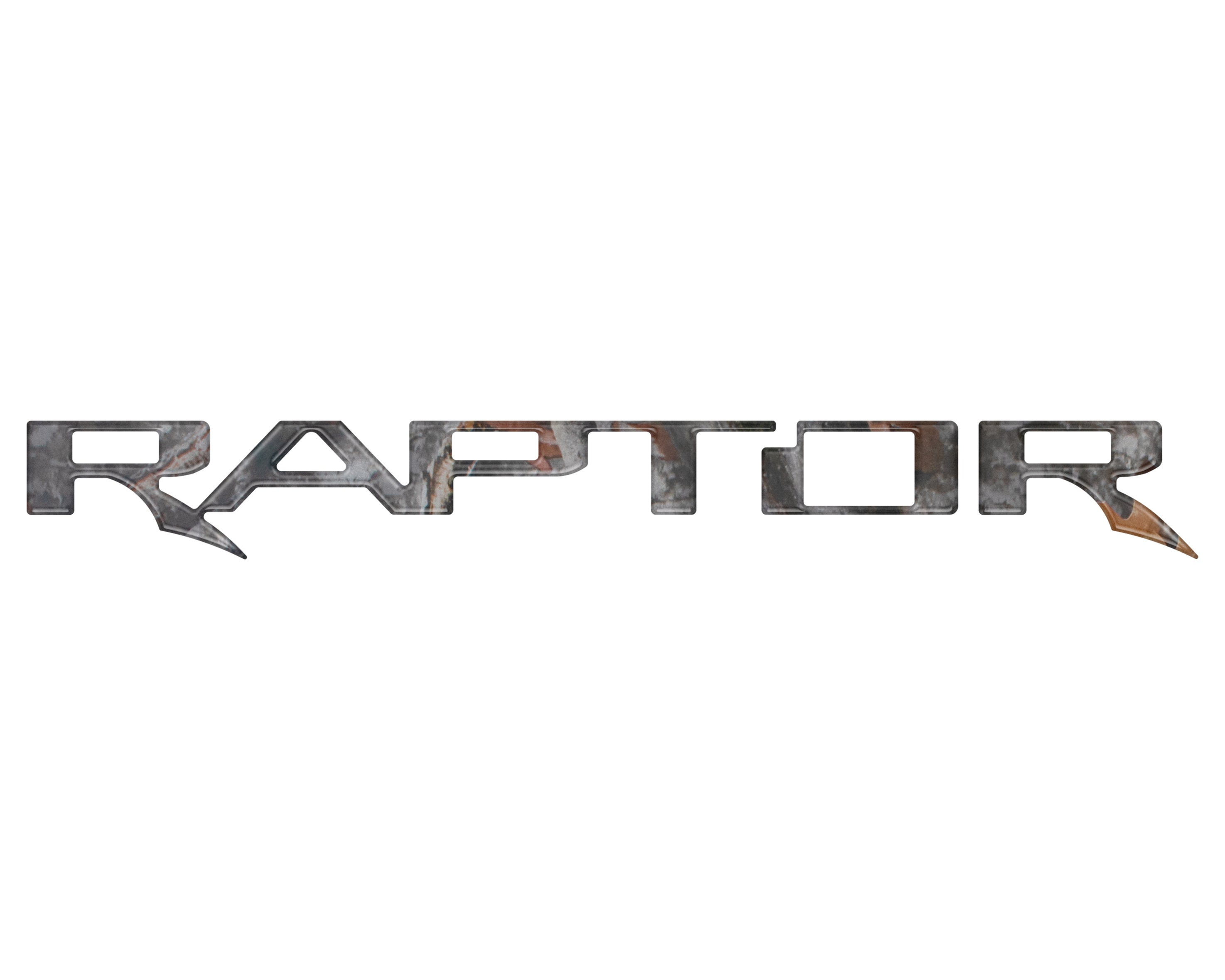 Raptor Tailgate Emblem Inserts Fits 2024-2026 Ford Ranger — Tufskinz.com