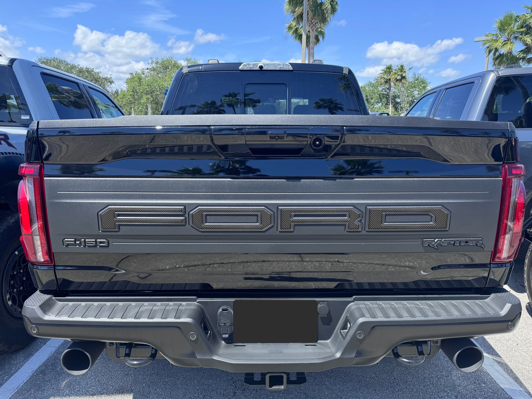 Raptor Tailgate Letter Overlays Fits 2021-2026 Ford F-150 Raptor ...