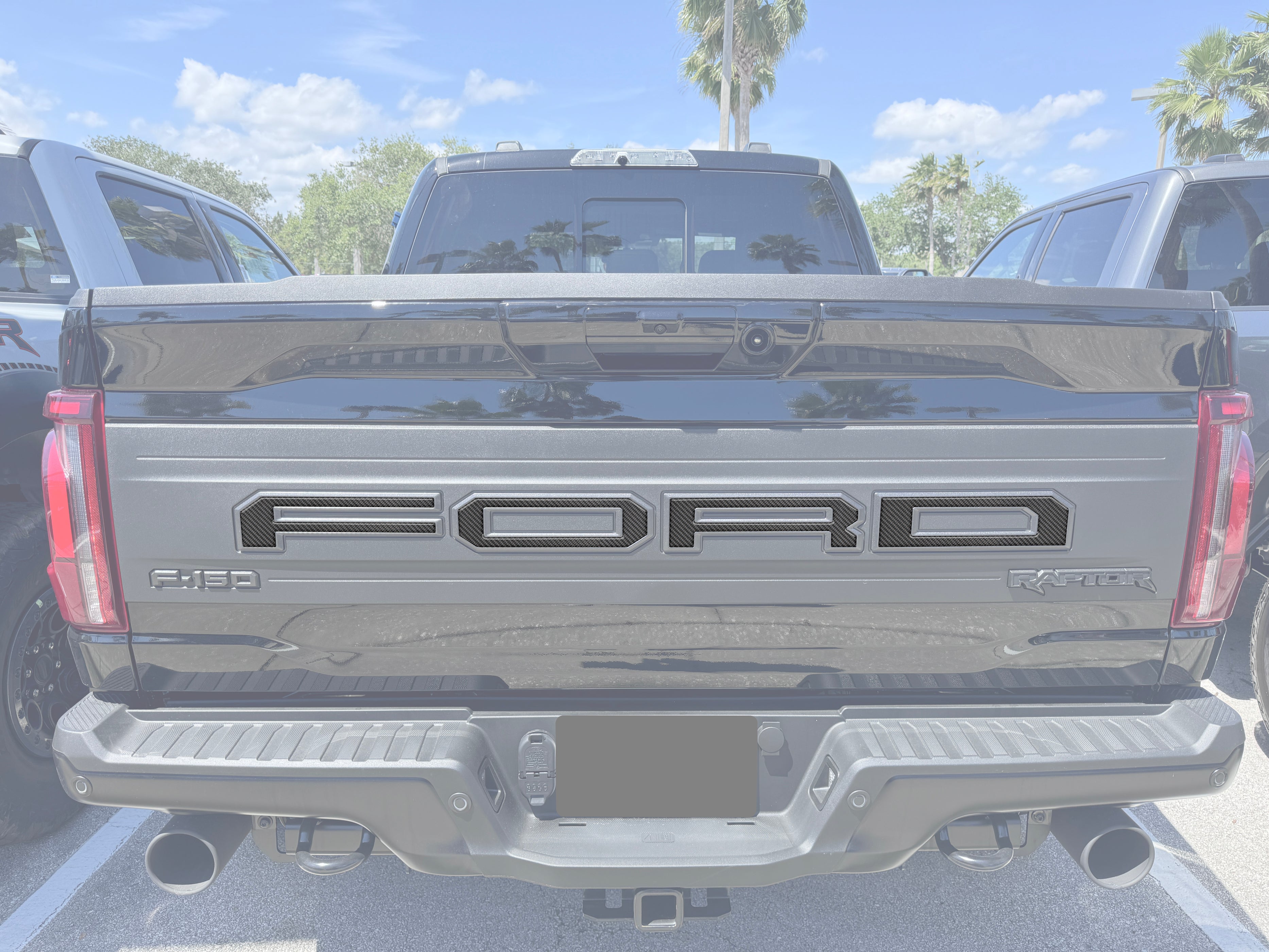 Raptor Tailgate Letter Overlays Fits 2021-2026 Ford F-150 Raptor ...