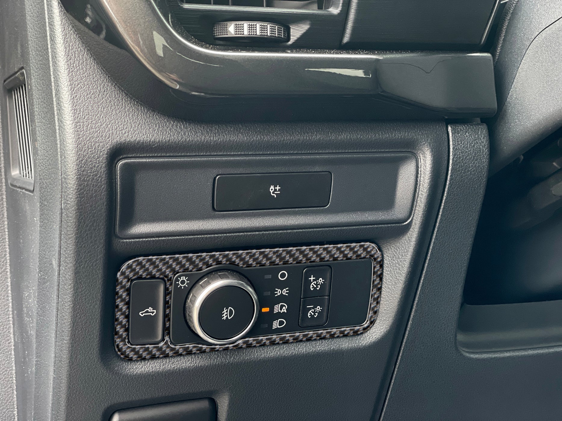 Headlight Switch Accent Trim Fits 2021-2026 Ford F-150 — Tufskinz.com