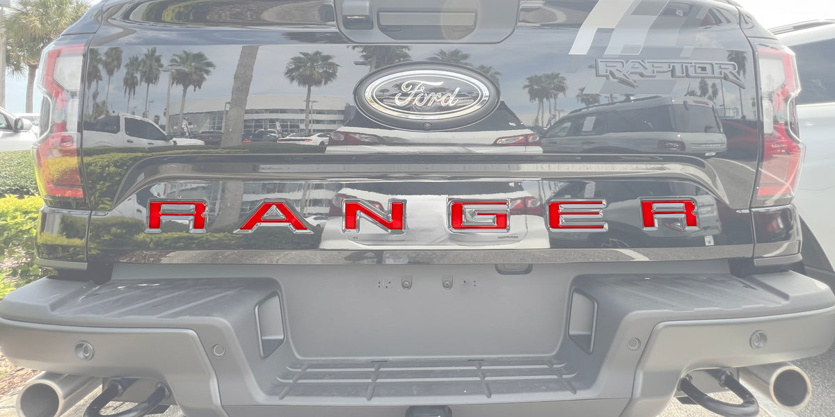 Tailgate Letter Inserts Fits 2024-2026 Ford Ranger — Tufskinz.com
