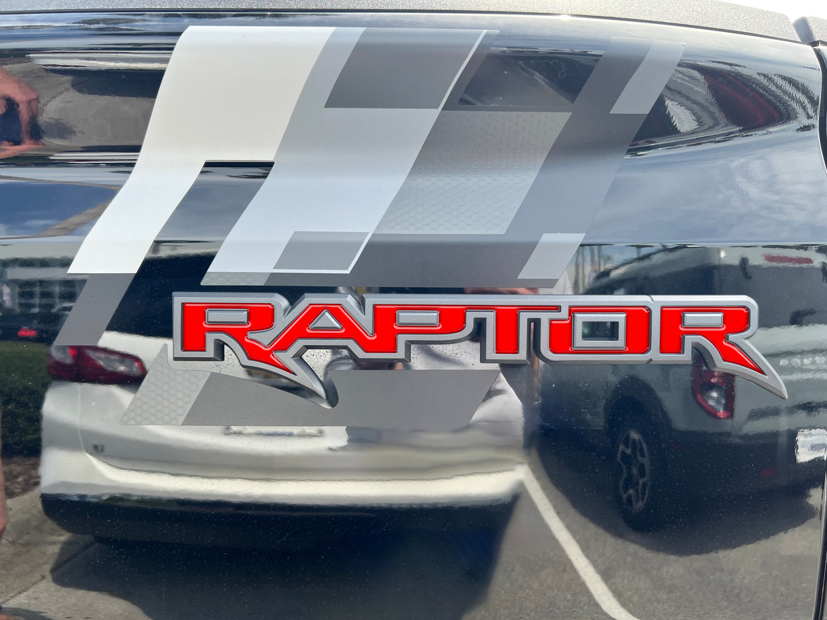 Raptor Tailgate Emblem Inserts Fits 2024-2026 Ford Ranger — Tufskinz.com