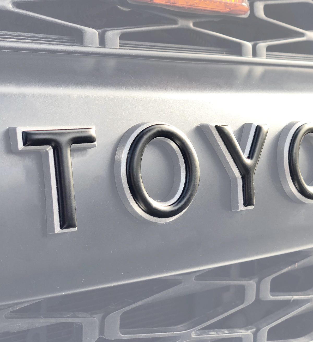 Grille Letter Overlays Fits 2010-2024 Toyota 4Runner — Tufskinz.com