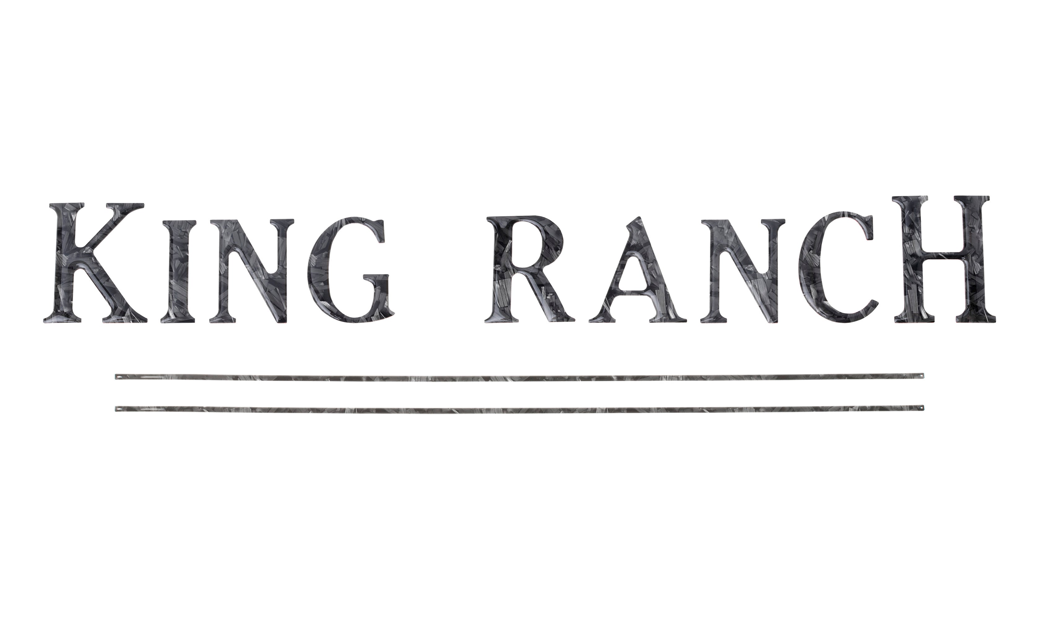 Tailgate Letter Inserts Fits 2017-2019 Ford Super Duty King Ranch ...