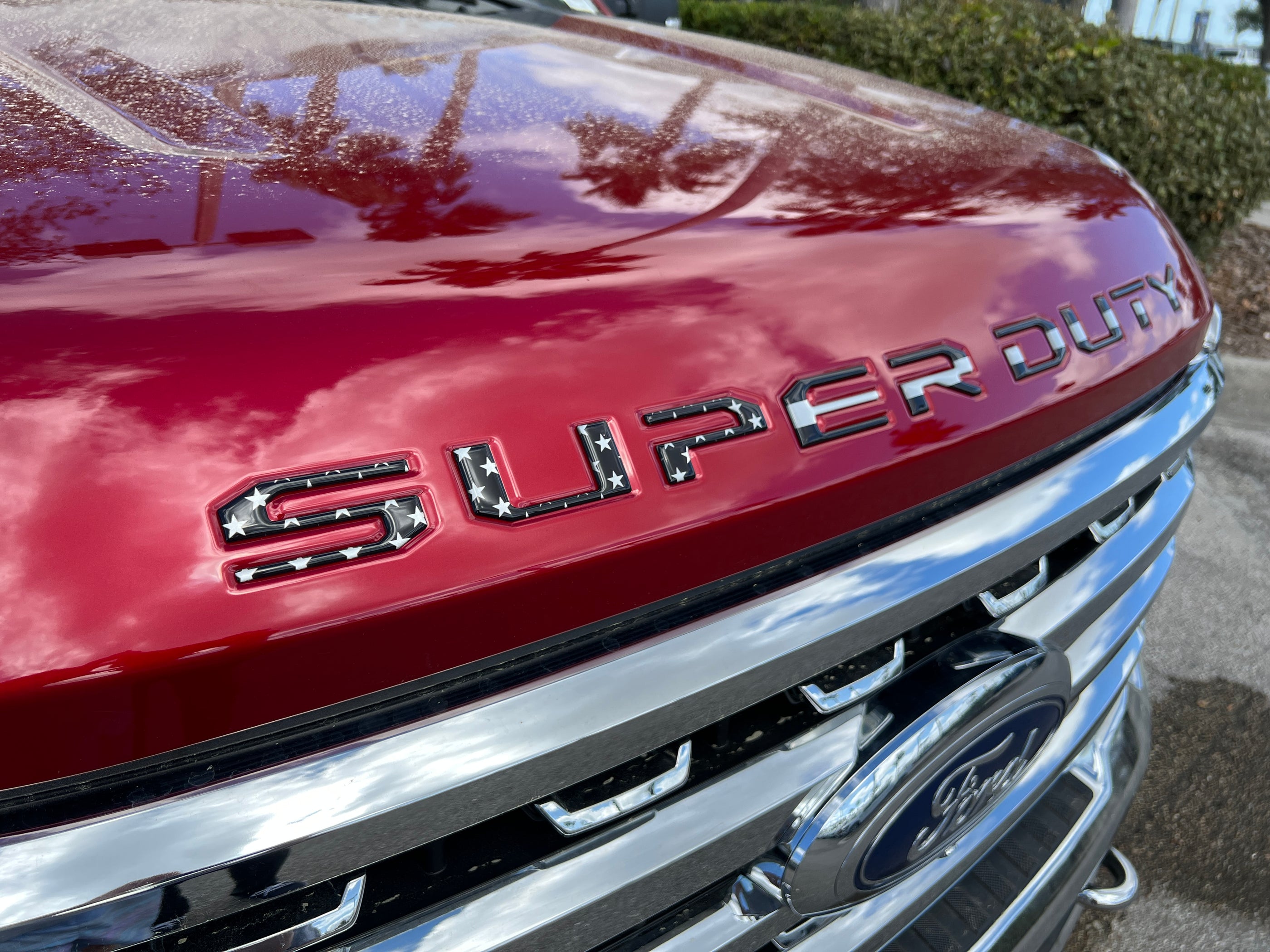 Hood Letter Inserts Fits 2023-2026 Ford Super Duty — Tufskinz.com