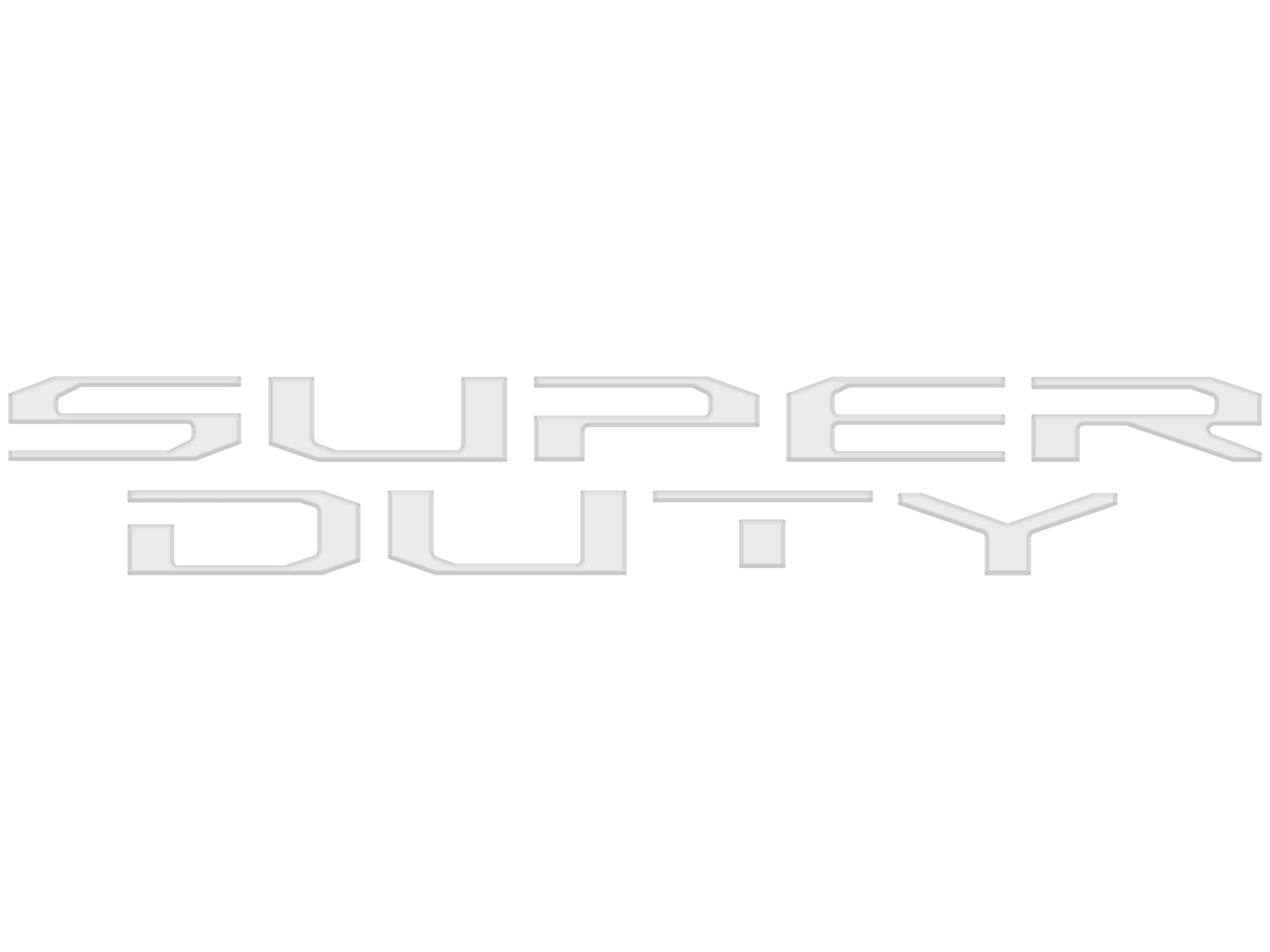 Hood Letter Inserts Fits 2023-2025 Ford Super Duty — Tufskinz.com