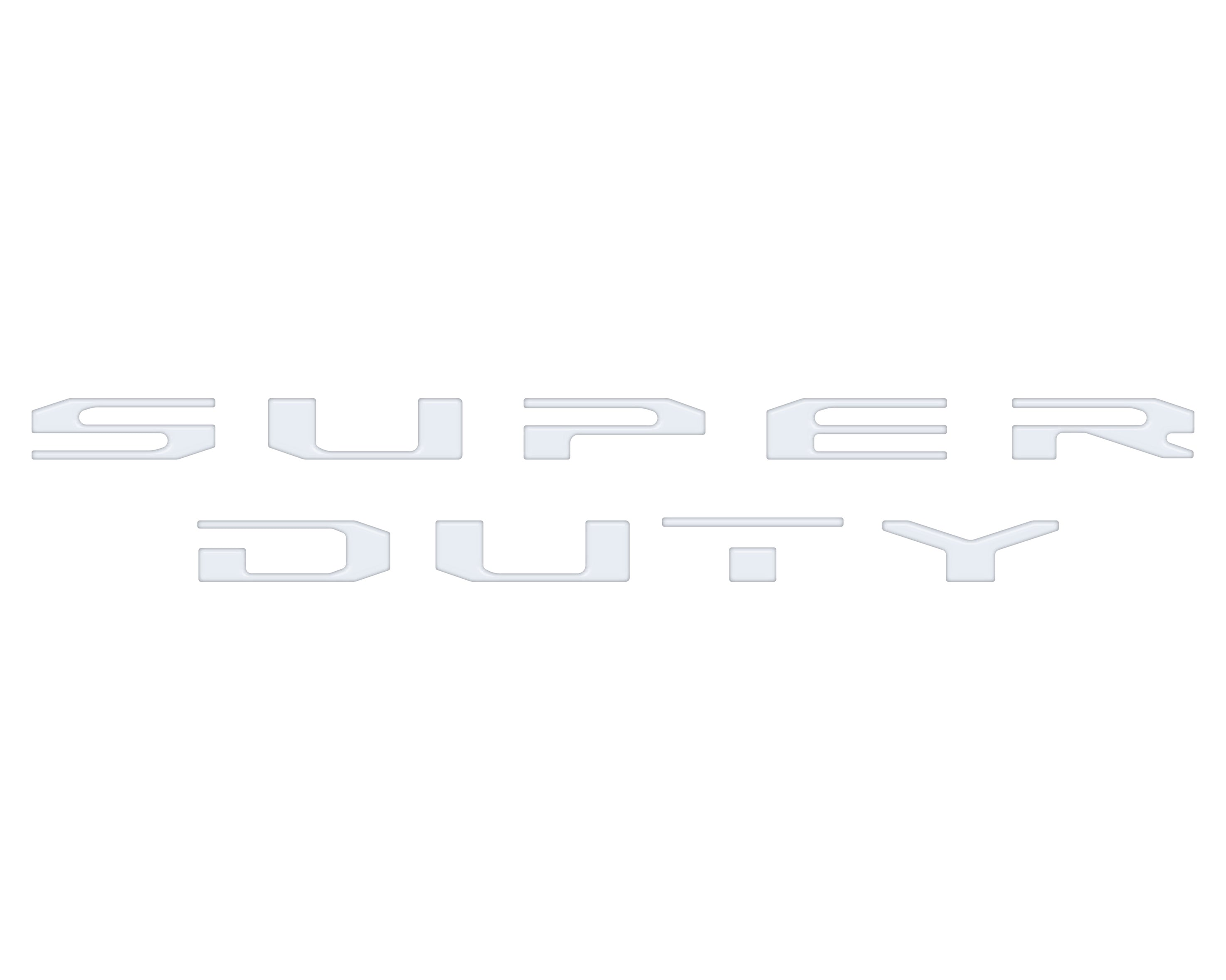 Tailgate Letter Overlays Fits 2023-2024 Ford King Ranch/Platinum Super ...