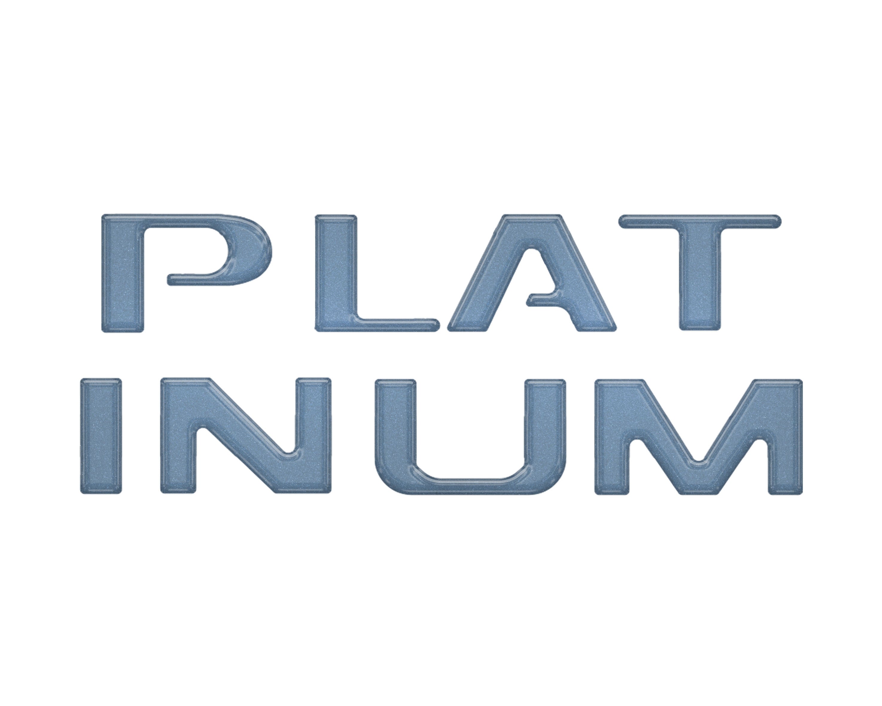 Platinum Tailgate Letter Inserts Fits 2023-2024 Ford Super Duty Platin ...