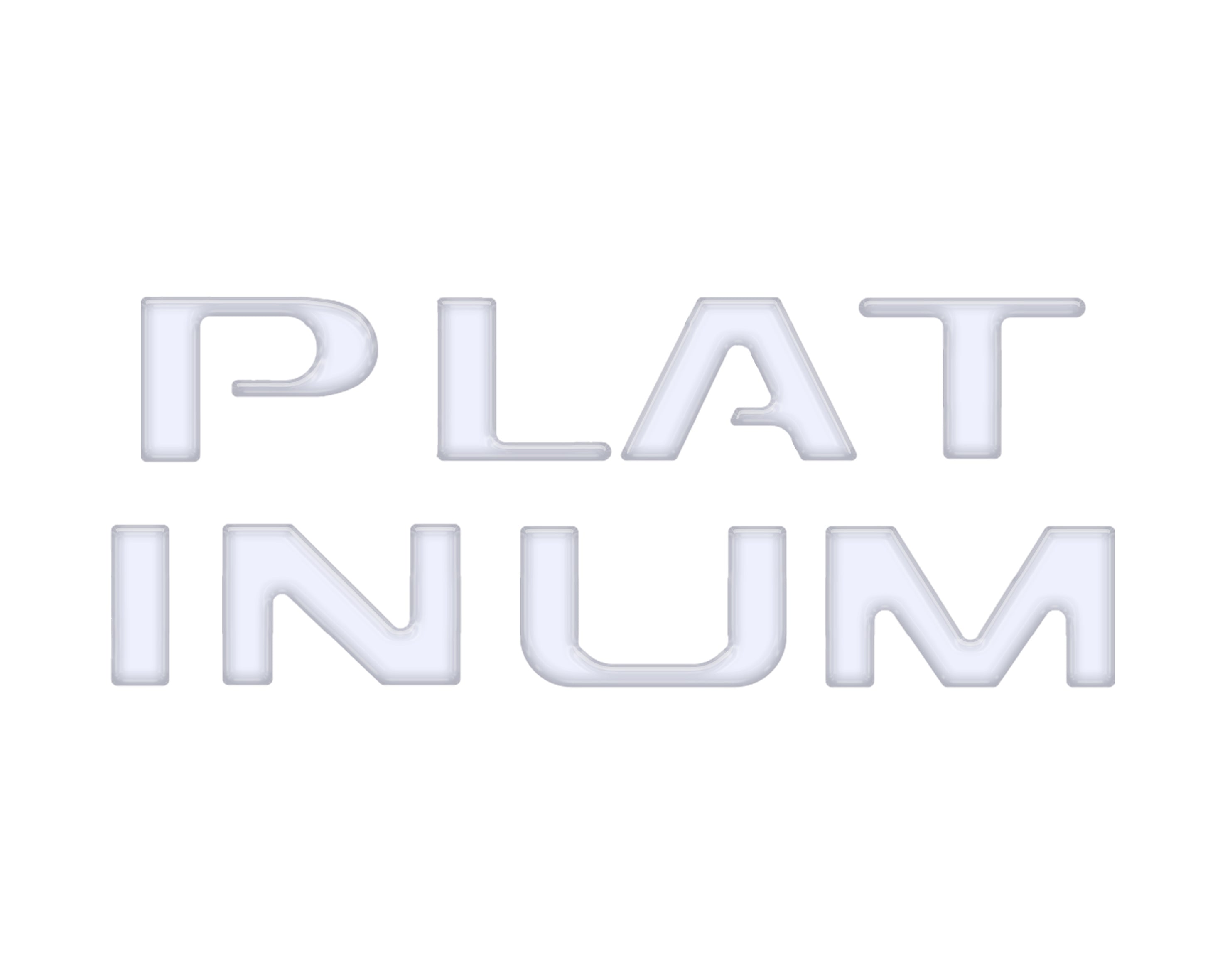 Platinum Tailgate Letter Inserts Fits 2023-2024 Ford Super Duty Platin ...