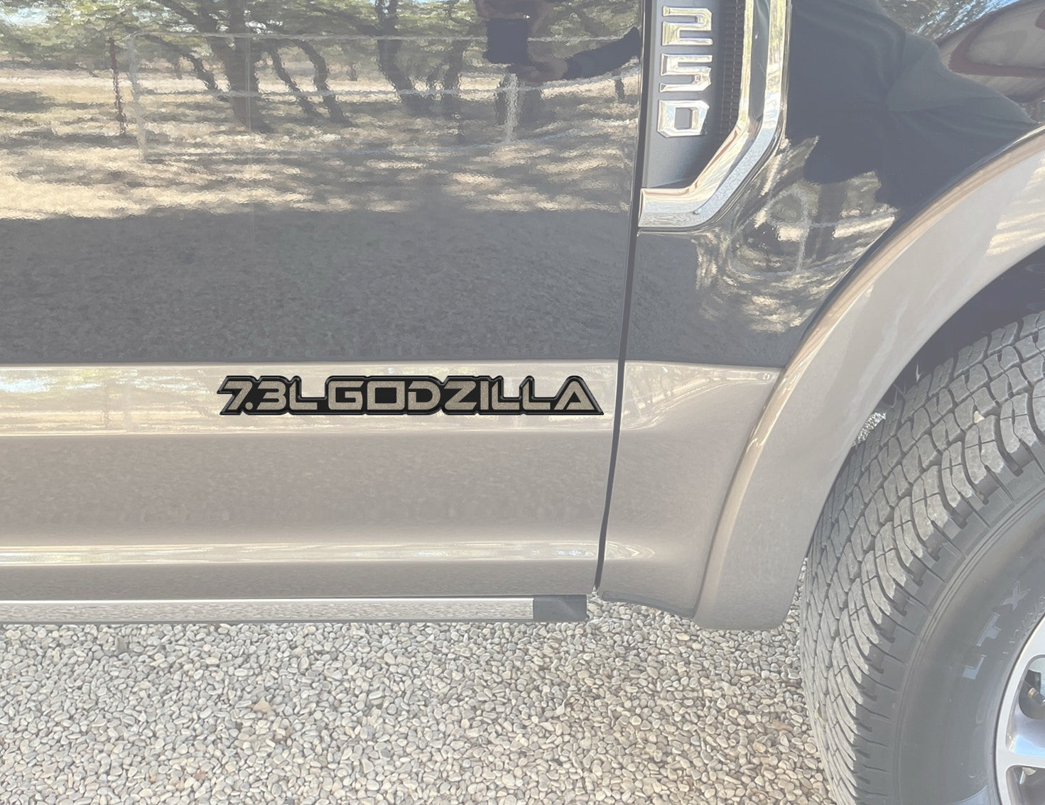7.3L Godzilla Badge Fits 2020-2026 Ford Super Duty — Tufskinz.com