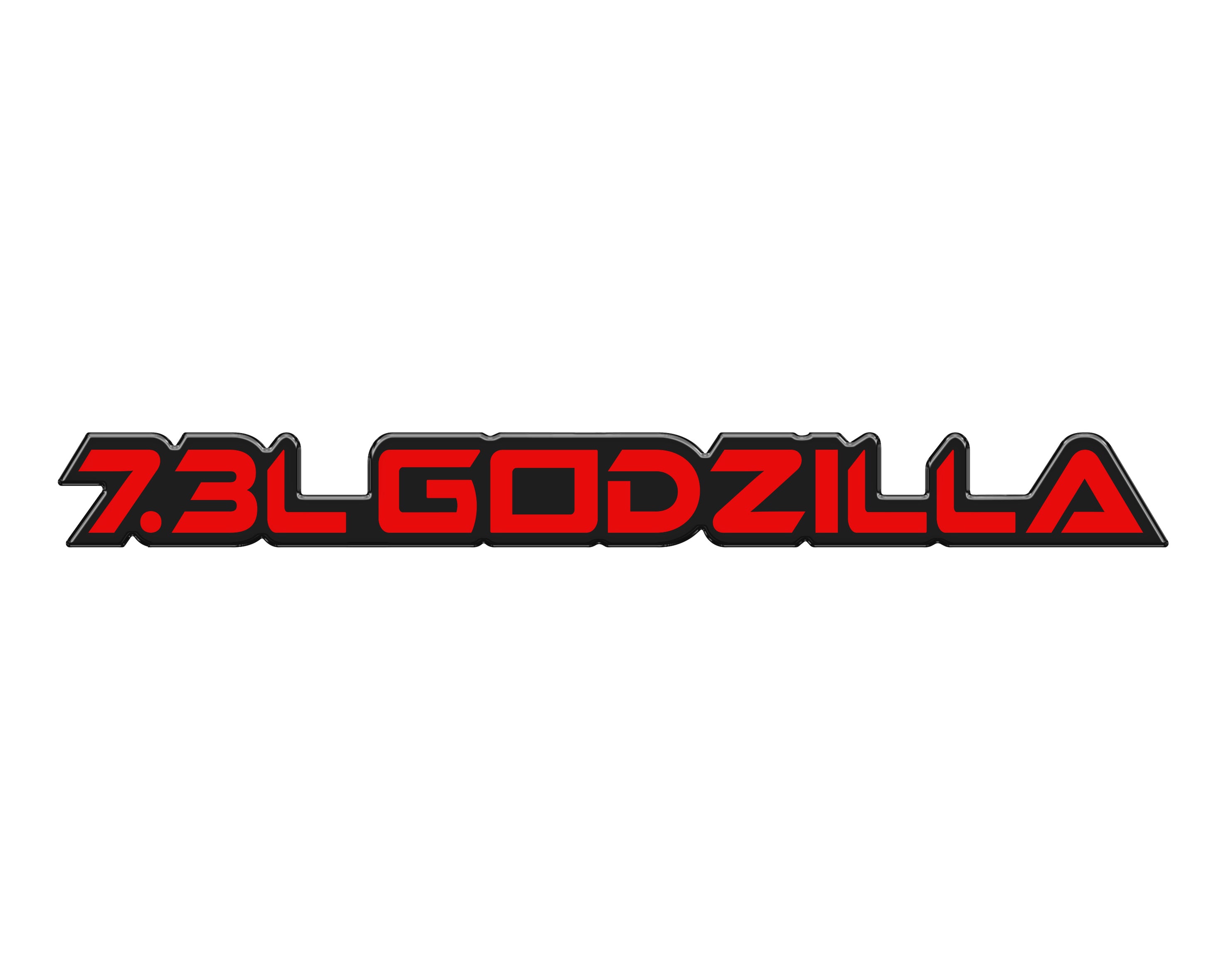 7.3L Godzilla Badge Fits 2020-2026 Ford Super Duty — Tufskinz.com
