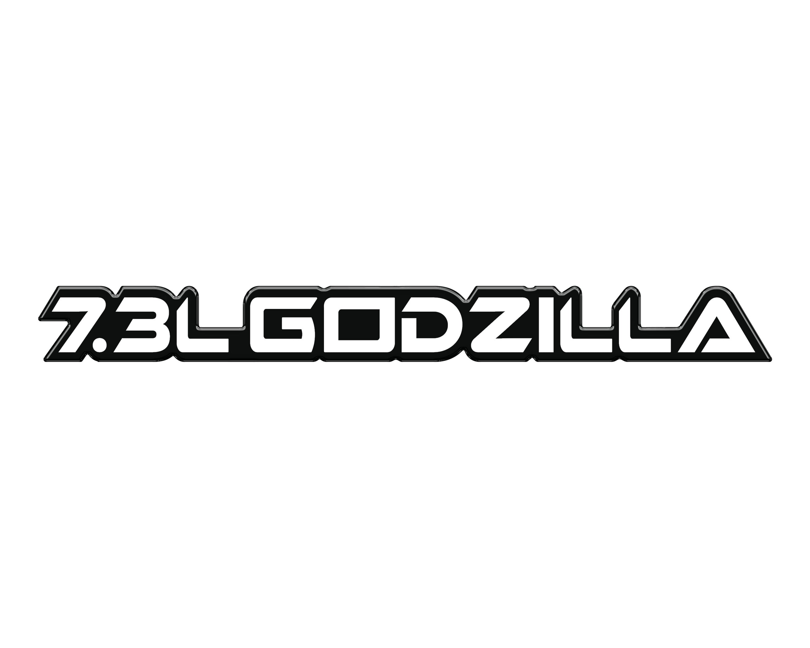 7.3L Godzilla Badge Fits 2020-2026 Ford Super Duty — Tufskinz.com