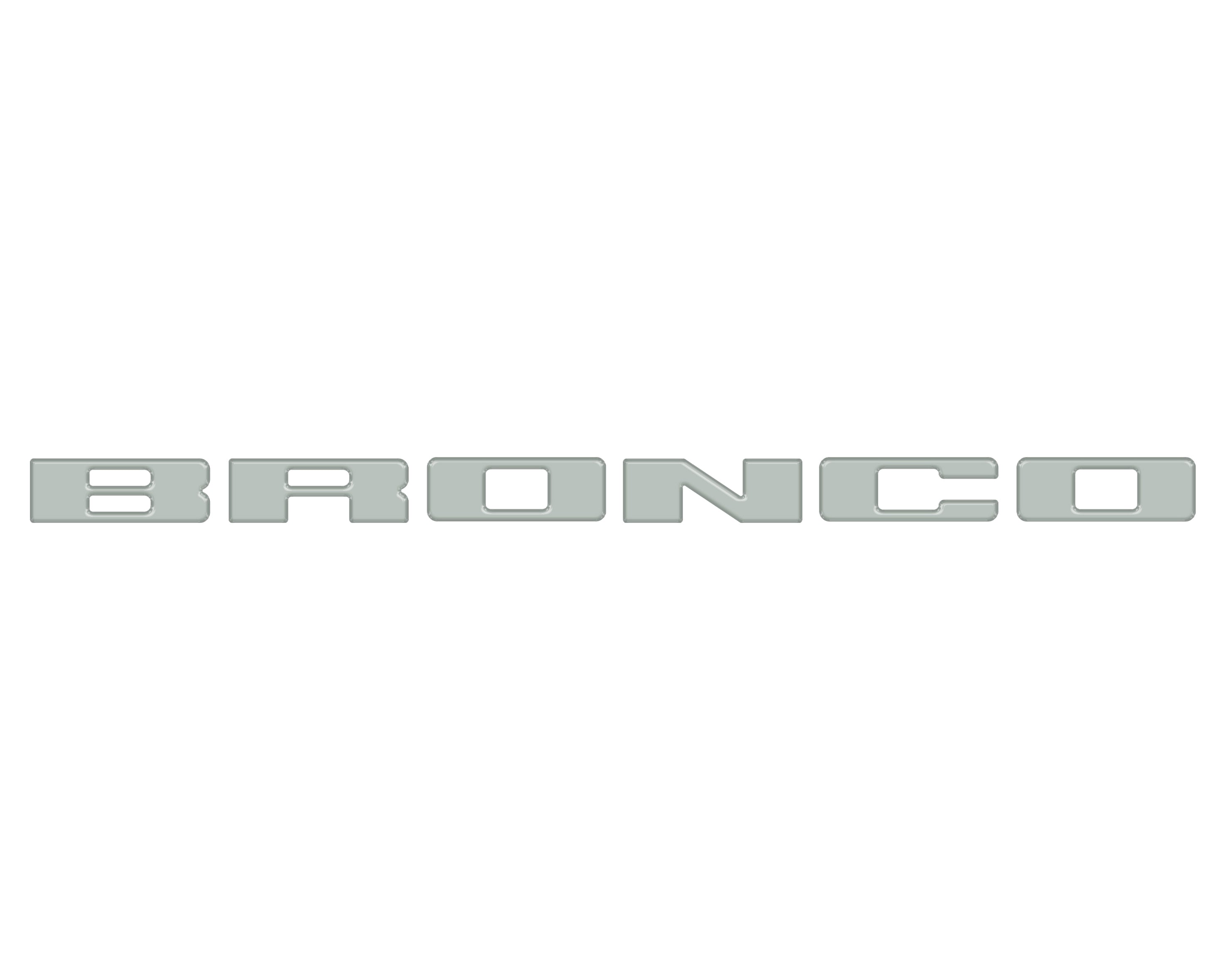 Front Grille Letters Overlays Fits 2021-2026 Ford Bronco Sport ...
