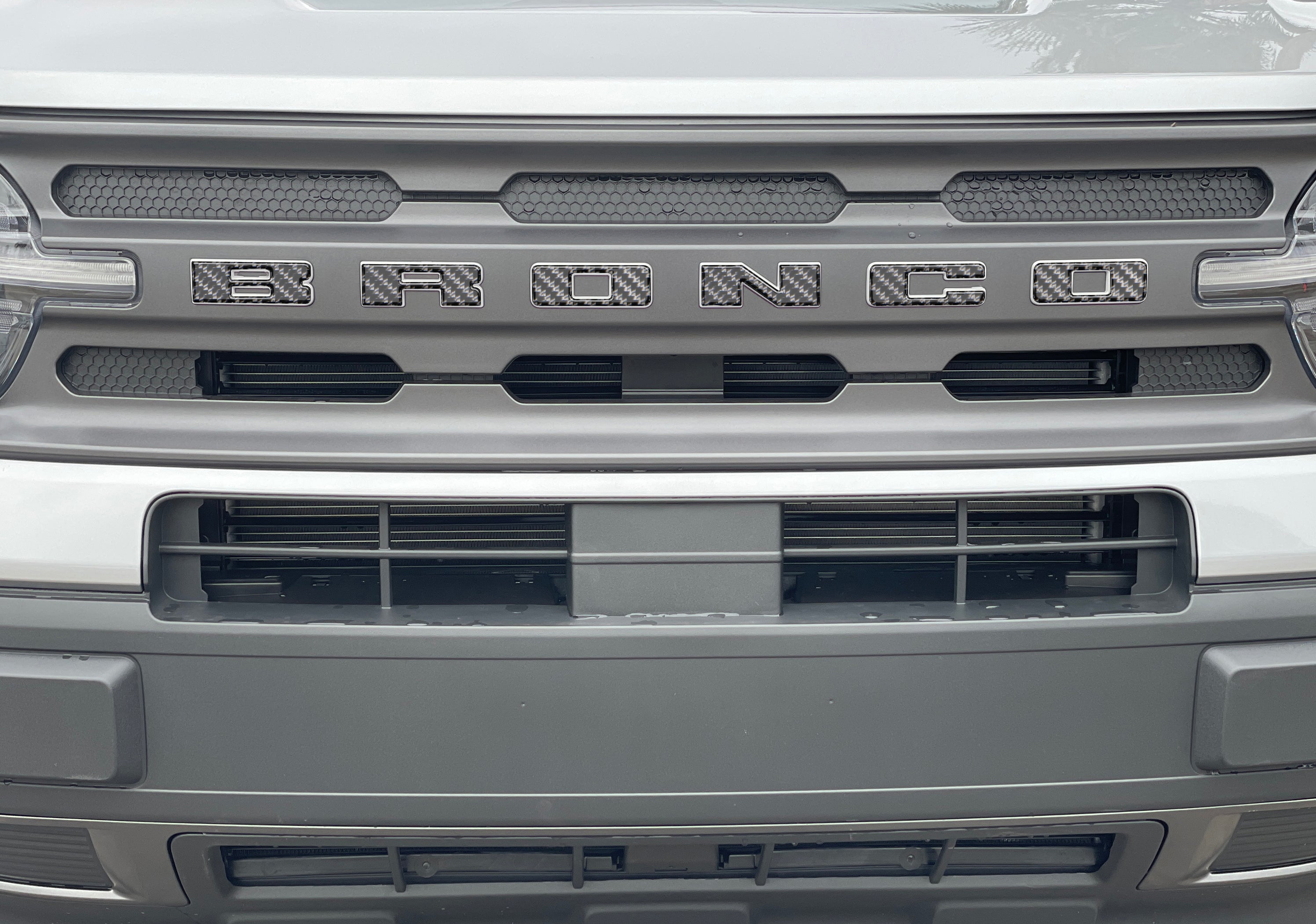 Front Grille Letters Overlays Fits 2021-2026 Ford Bronco Sport ...