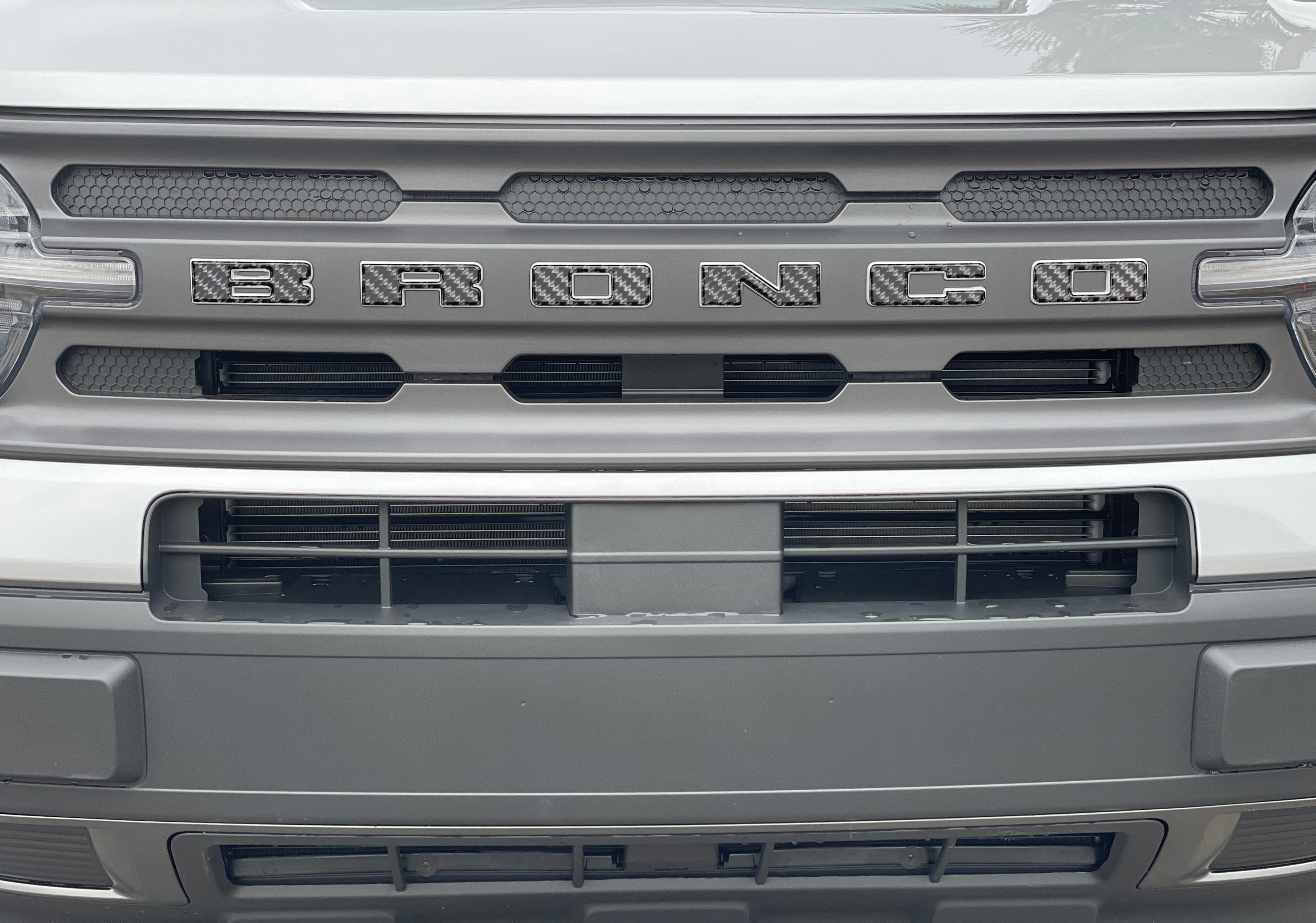 Front Grille Letters Overlays Fits 2021-2026 Ford Bronco Sport ...