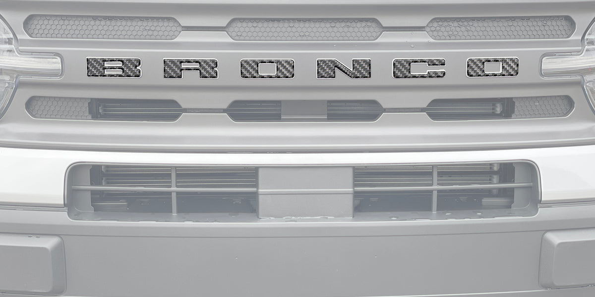 Front Grille Letters Overlays Fits 2021-2026 Ford Bronco Sport ...