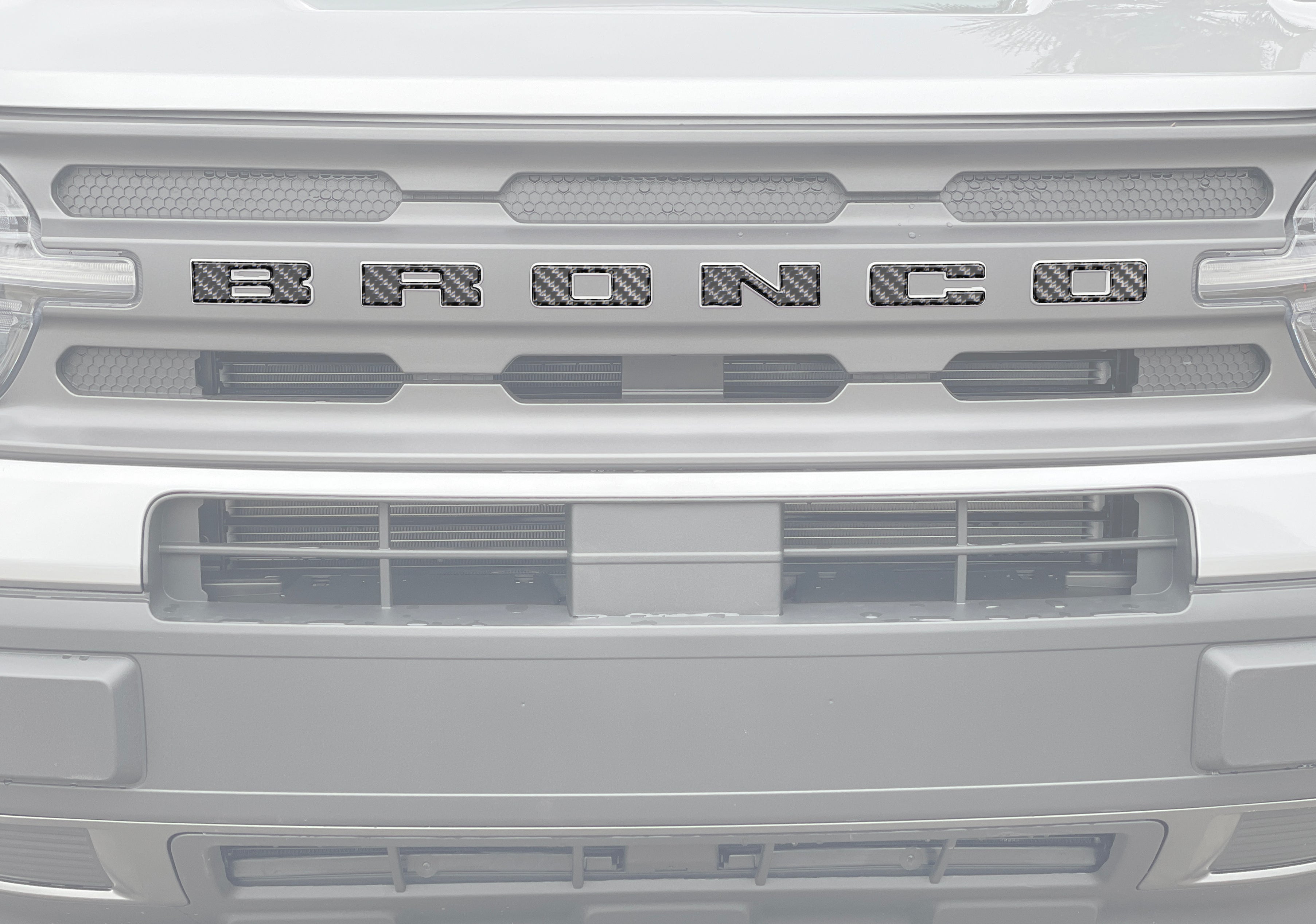 Front Grille Letters Overlays Fits 2021-2026 Ford Bronco Sport ...