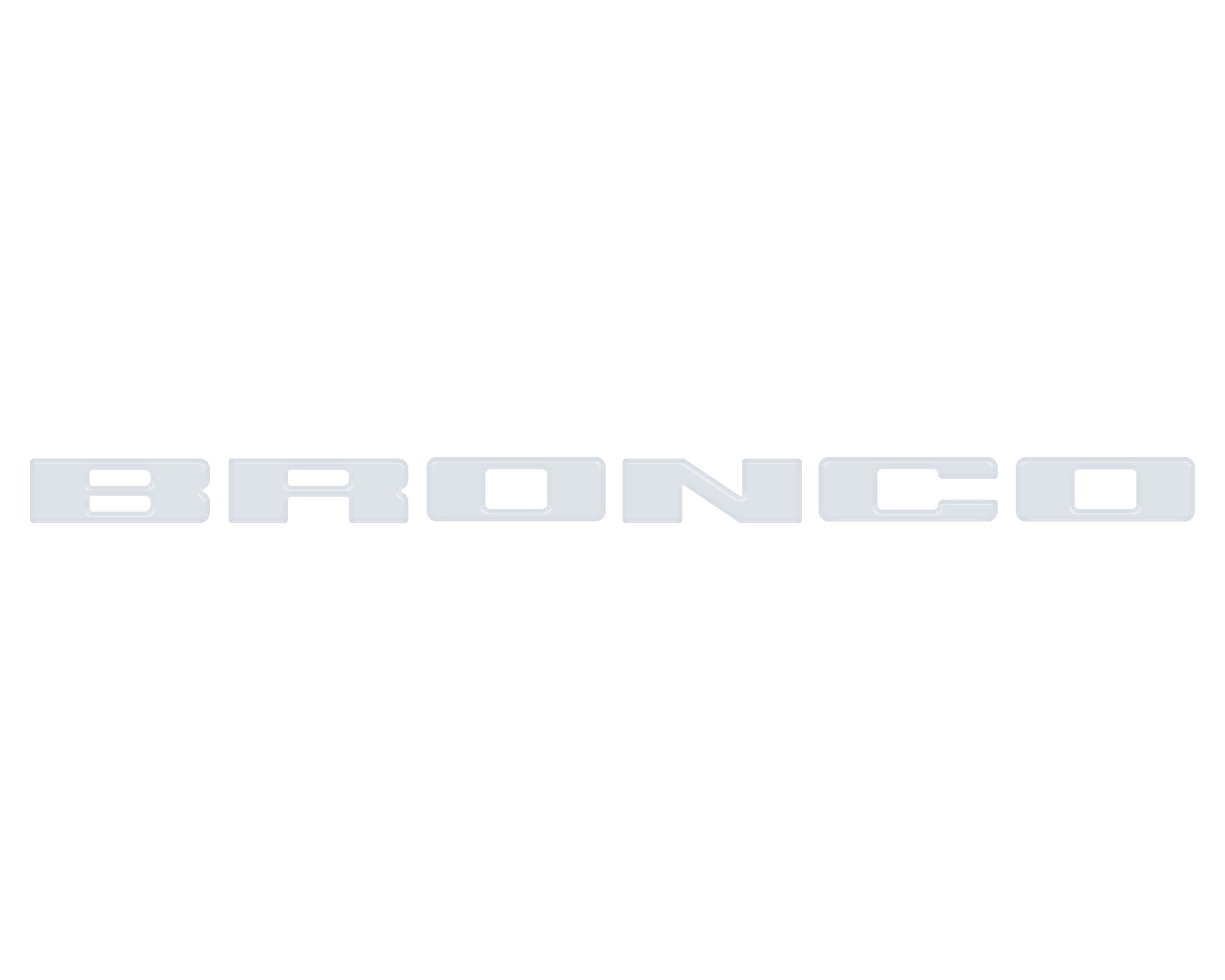 Front Grille Letters Overlays Fits 2021-2024 Ford Bronco Sport ...