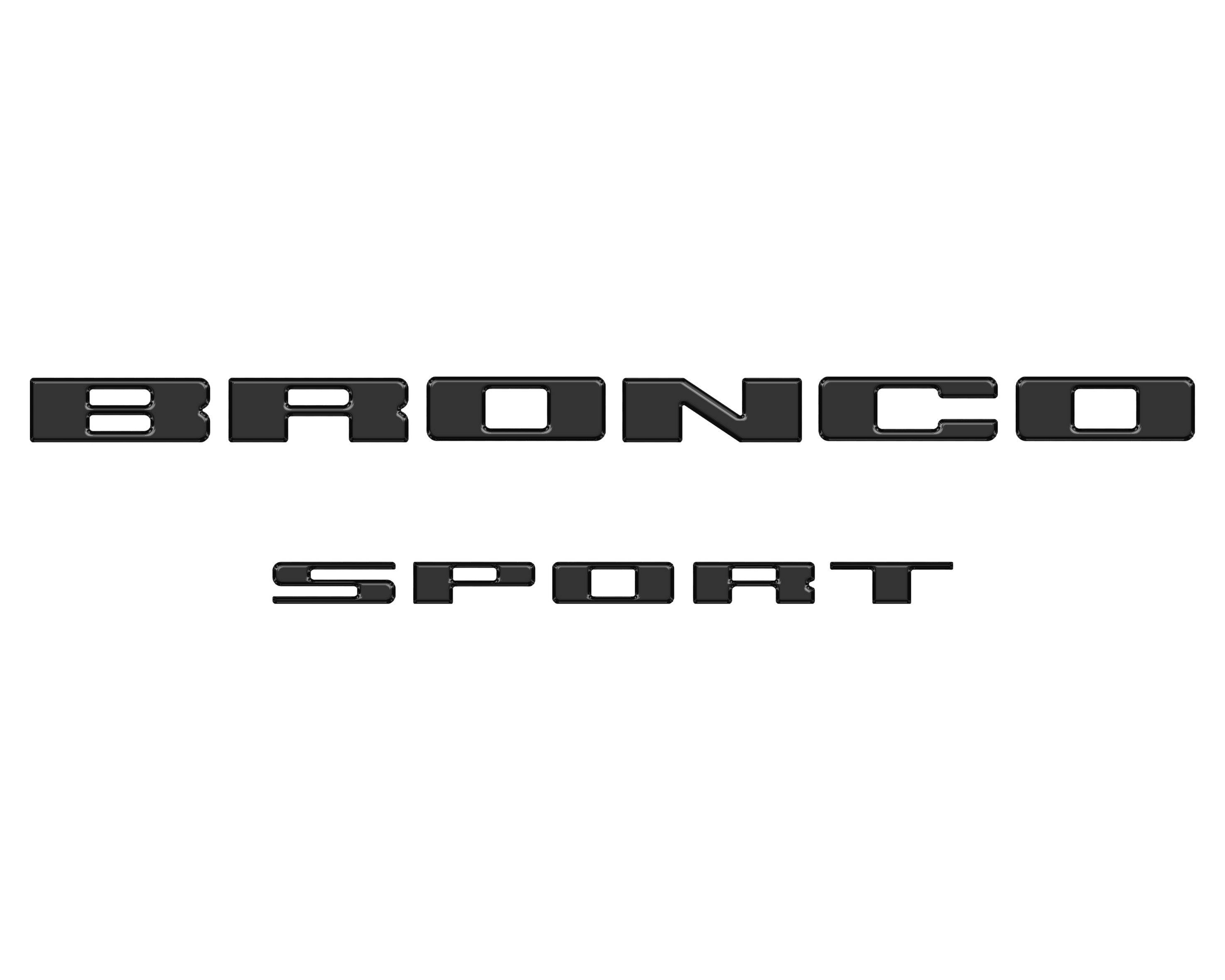 Rear Liftgate Letter Overlays Fits 2021-2024 Ford Bronco Sport ...