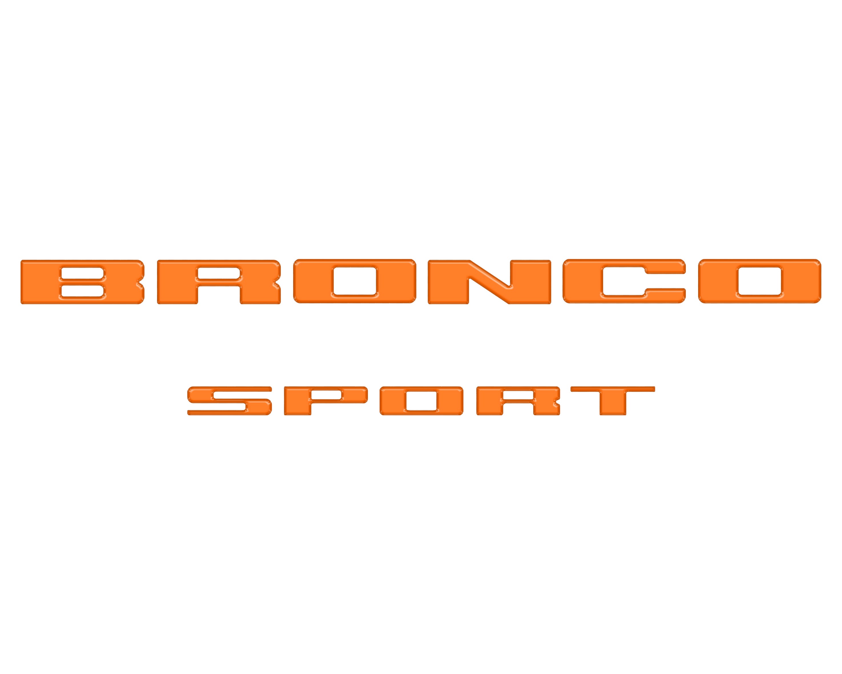 Rear Liftgate Letter Overlays Fits 2021-2024 Ford Bronco Sport ...