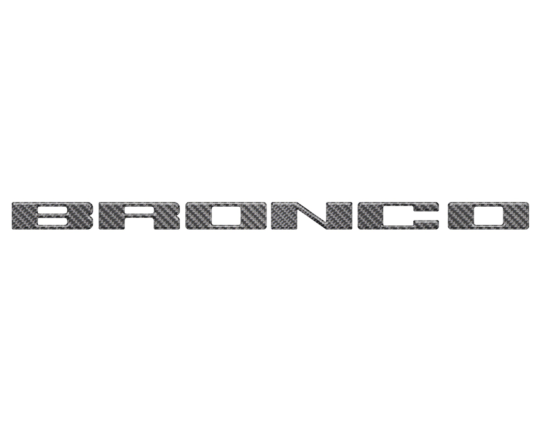 Front Grille Letter Overlays Fits 2021-2023 Ford Bronco — Tufskinz.com