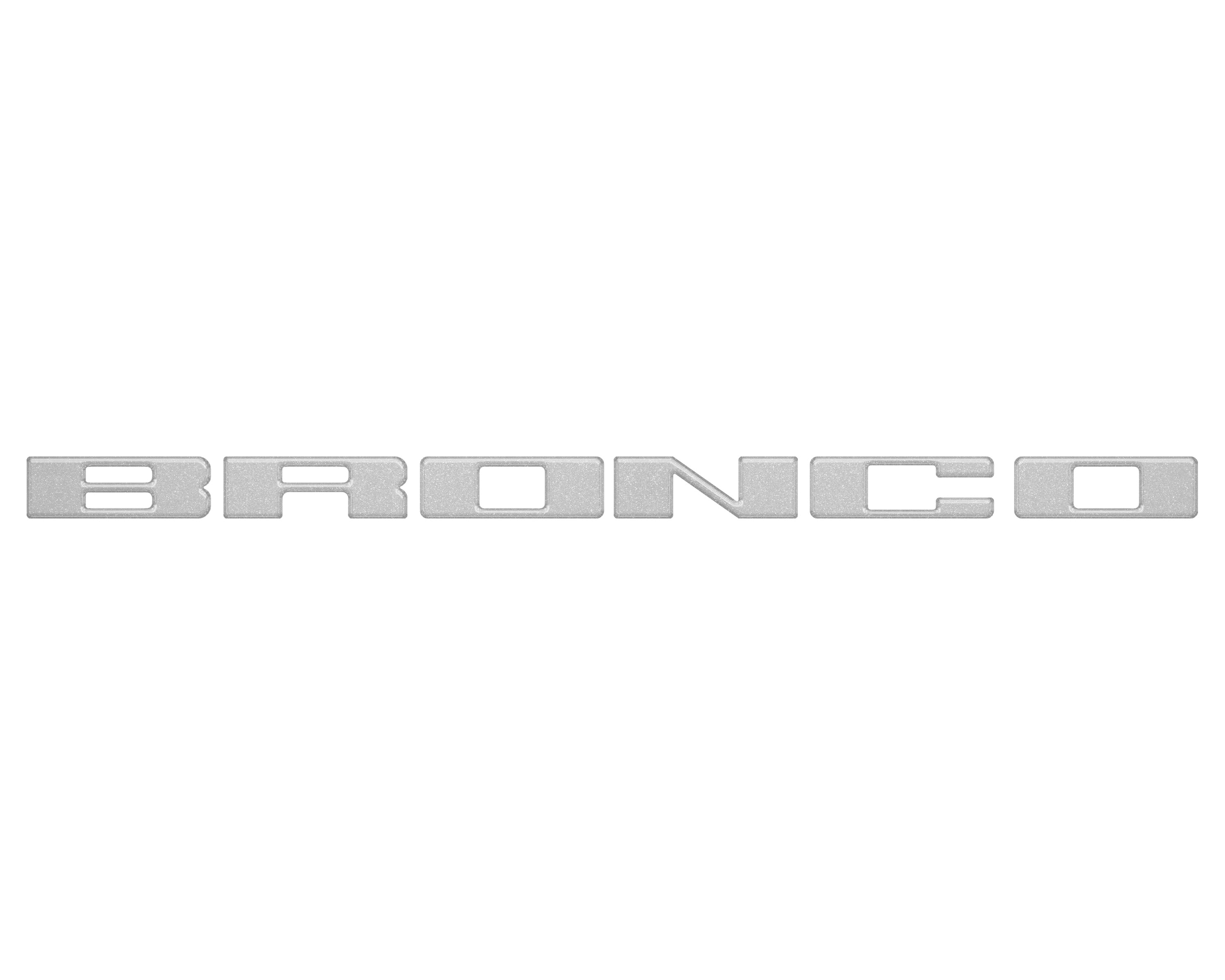 Front Grille Letter Overlays Fits 2021-2026 Ford Bronco — Tufskinz.com