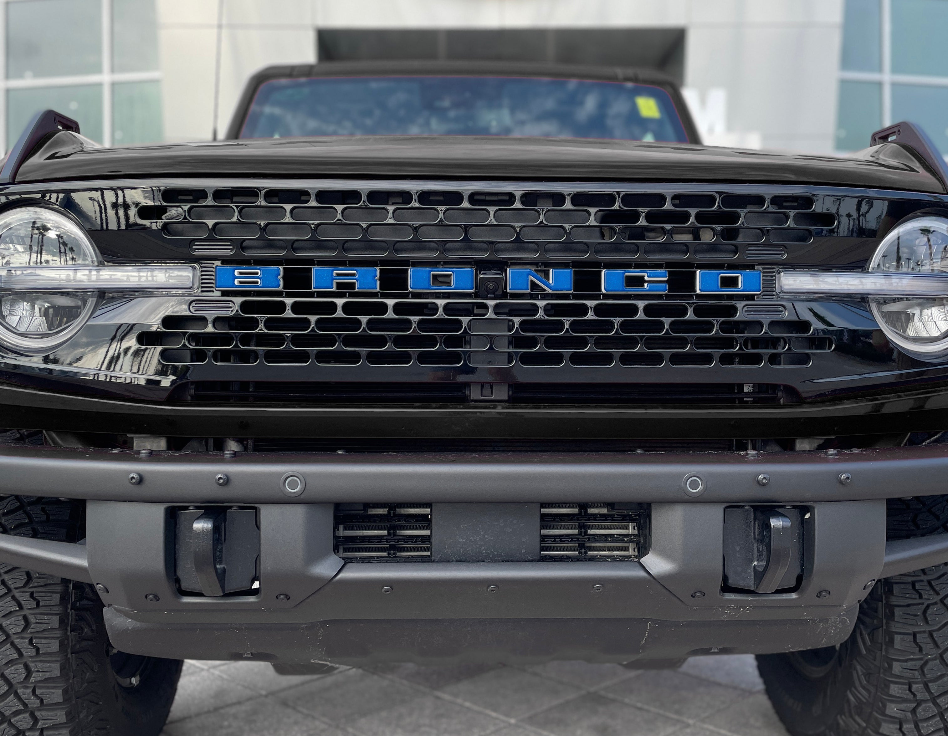 Front Grille Letter Overlays Fits 2021-2026 Ford Bronco — Tufskinz.com
