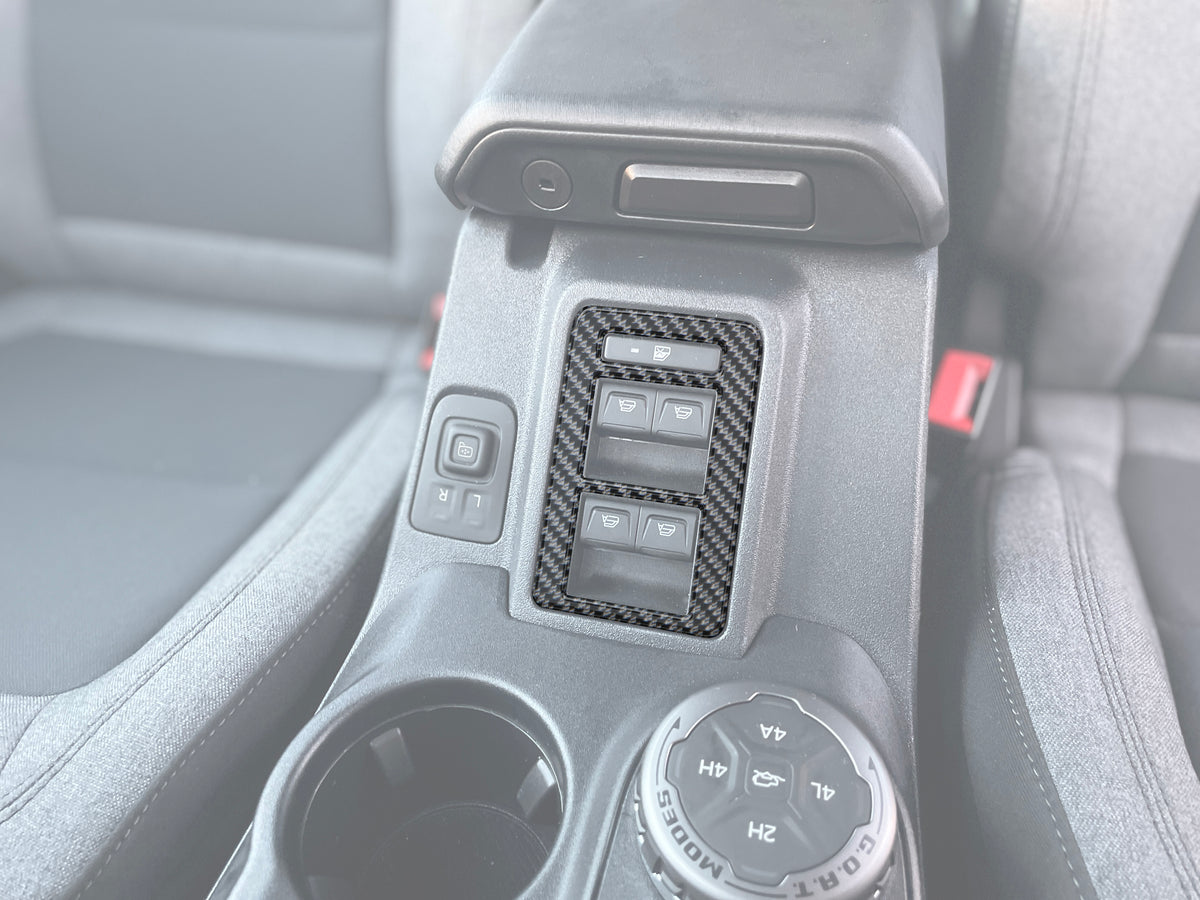 Window Control Switch Accent Overlay Fits 2021-2026 Ford Bronco ...