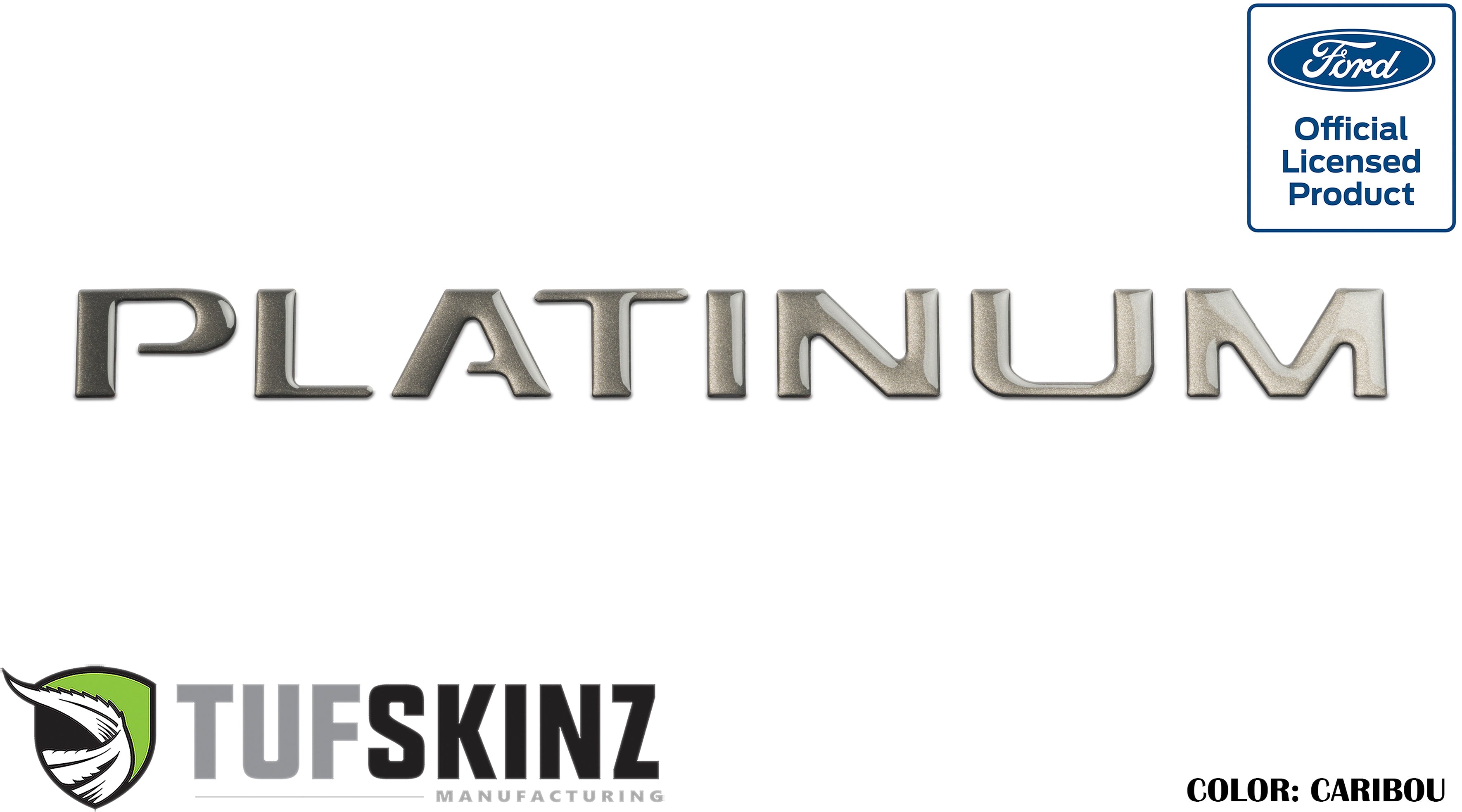 Tailgate Letter Inserts Fits 2015-2017 Ford F-150 Platinum — Tufskinz.com