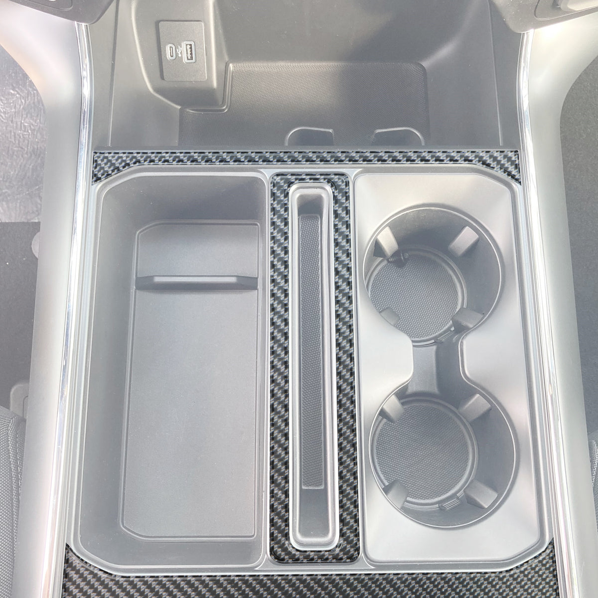 Center Console Accent Trim Fits 2021-2026 Ford F-150 — Tufskinz.com