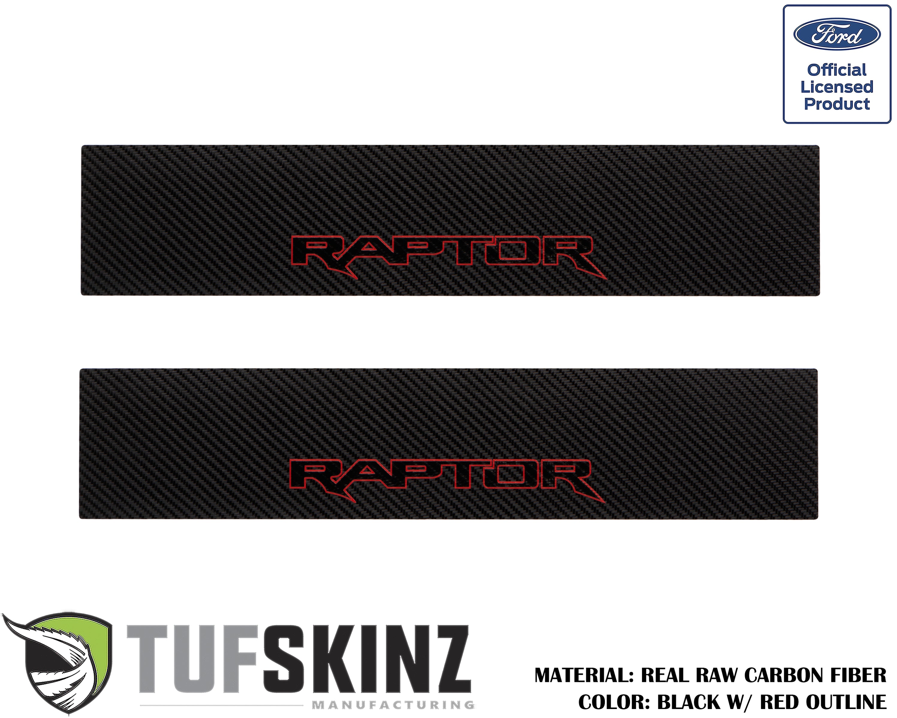 Door Sill Protection Overlays (Textured) Fits 2015-2024 Ford F-150 ...