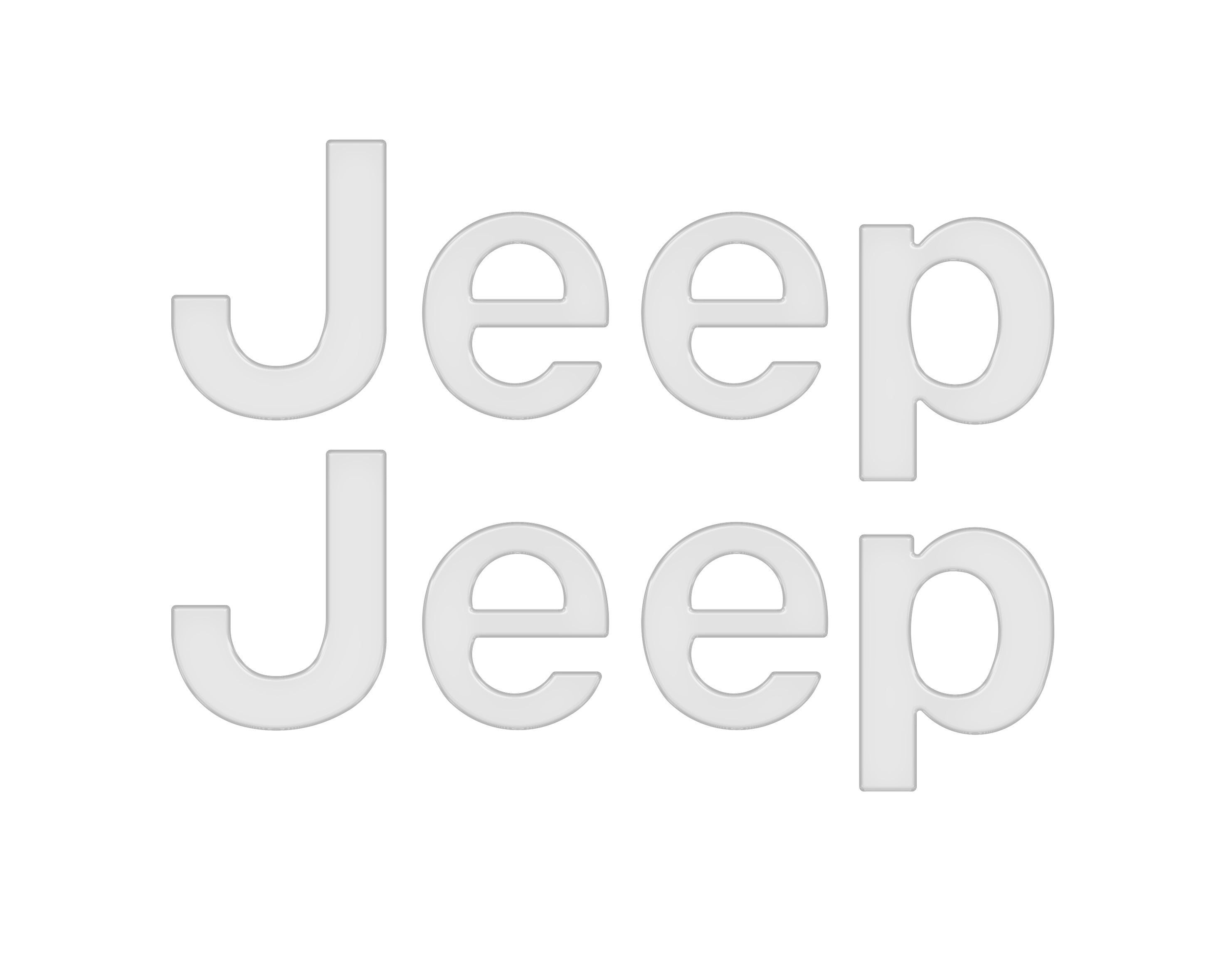 Driver & Passenger Side Letter Overlays Fits 2018-2026 Jeep Wrangler J ...