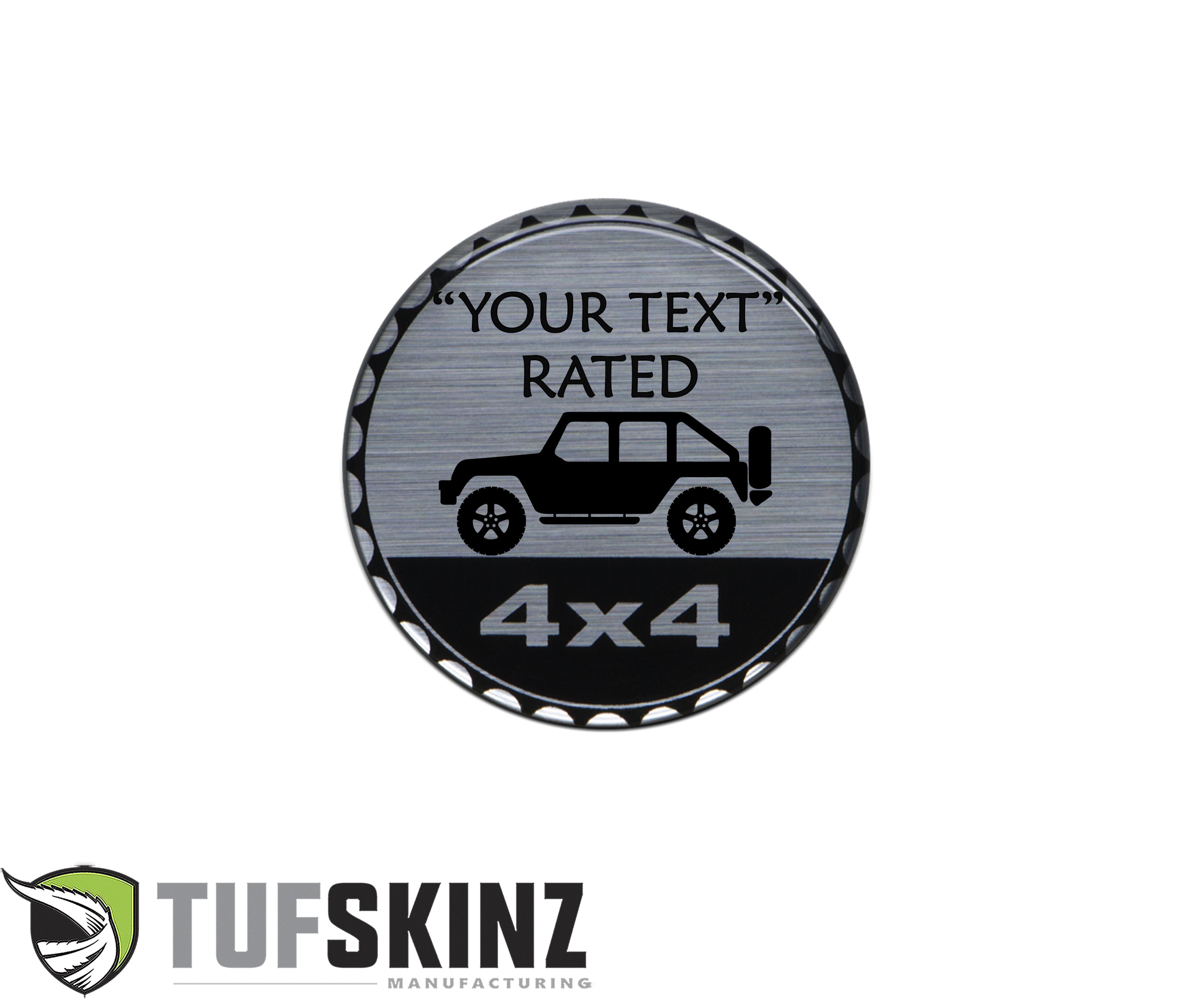 Custom Rated Badges - Fits Jeep — Tufskinz.com
