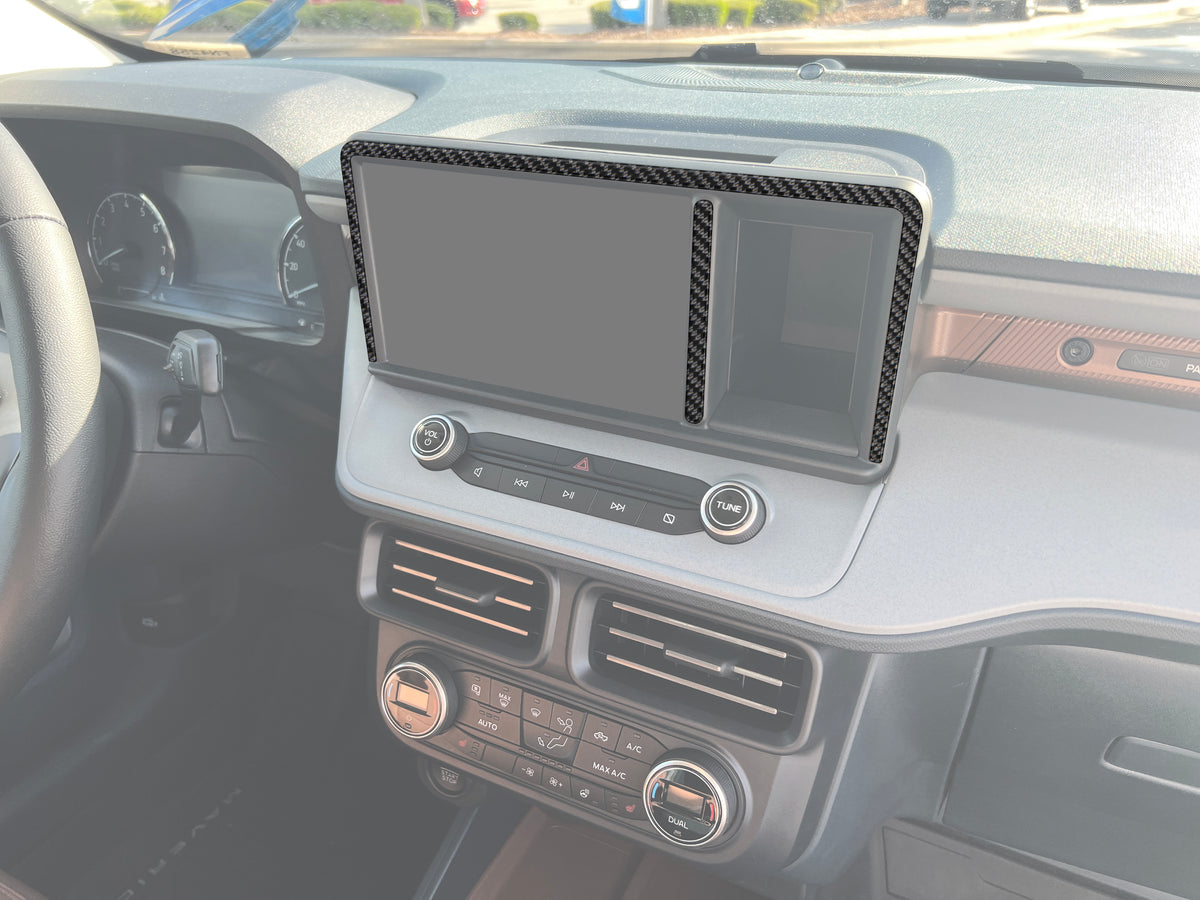 Center Display Screen Accent Overlays Fits 2022-2024 Ford Maverick ...
