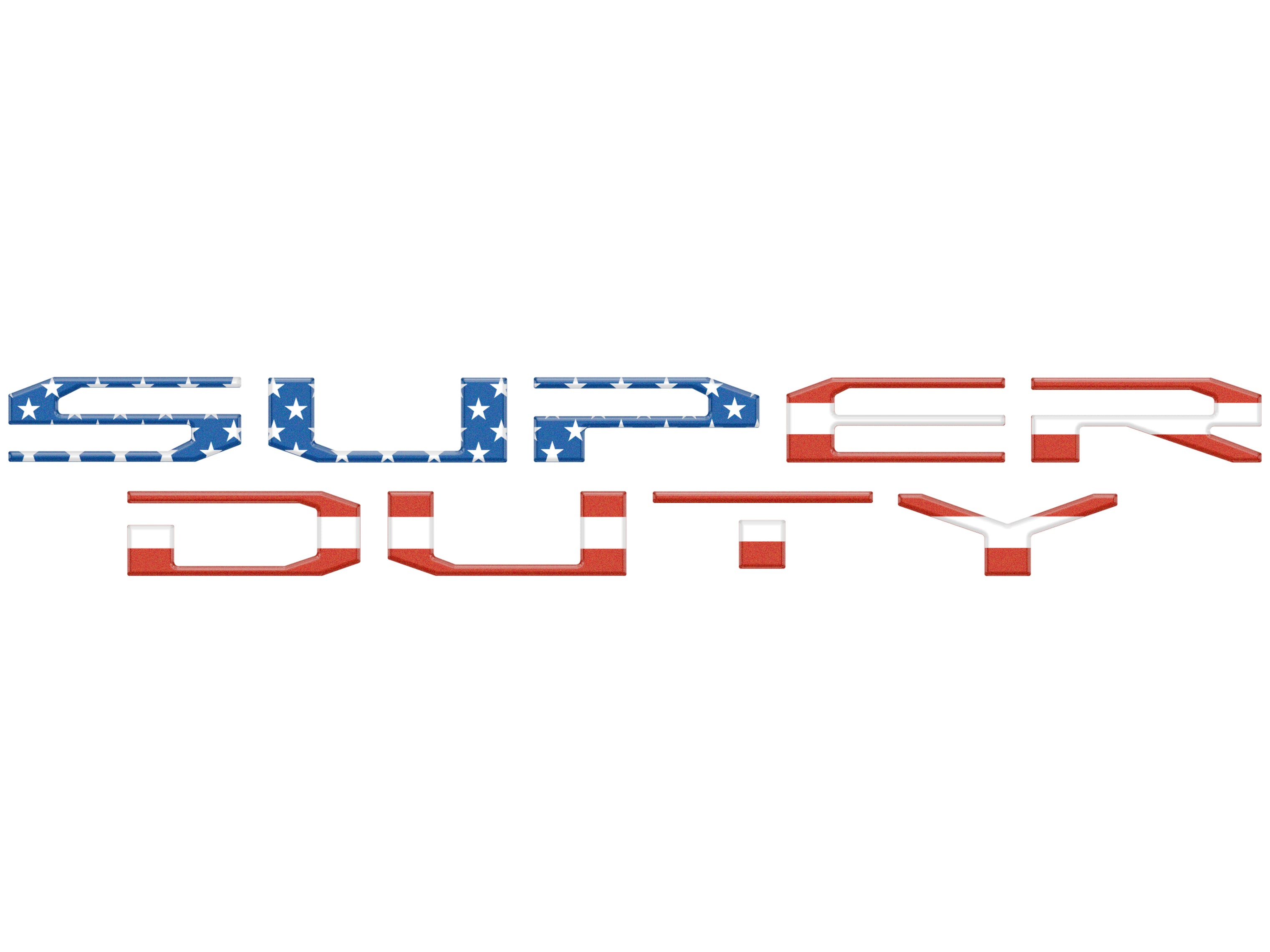 Hood Letter Inserts Fits 2023-2026 Ford Super Duty — Tufskinz.com