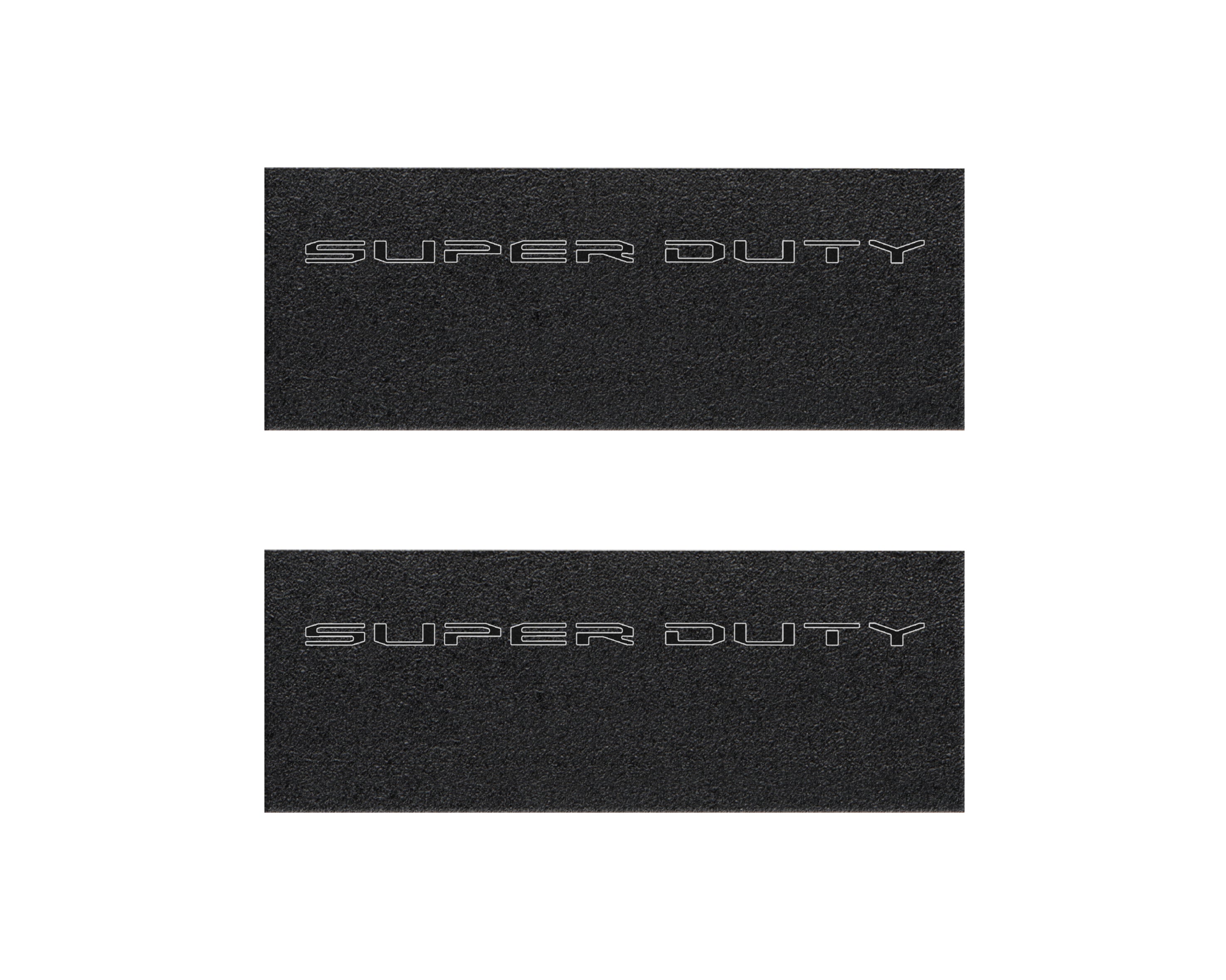 Door Sill Protection Overlays (Textured) Fits 2023-2026 Ford Super Dut ...