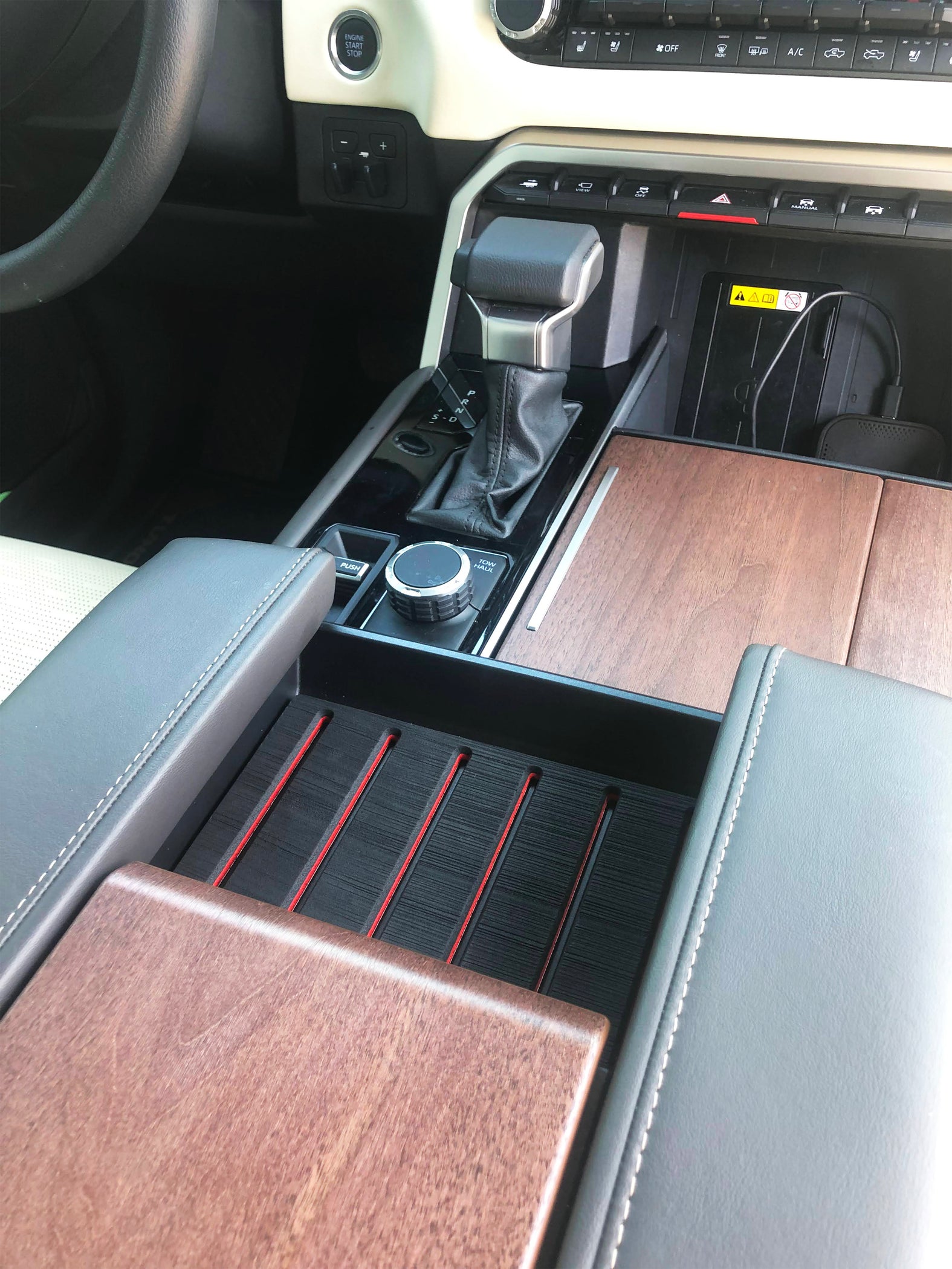 Center Console Foam Inserts Fits 2022-2026 Toyota Tundra & 2023-2026 T ...