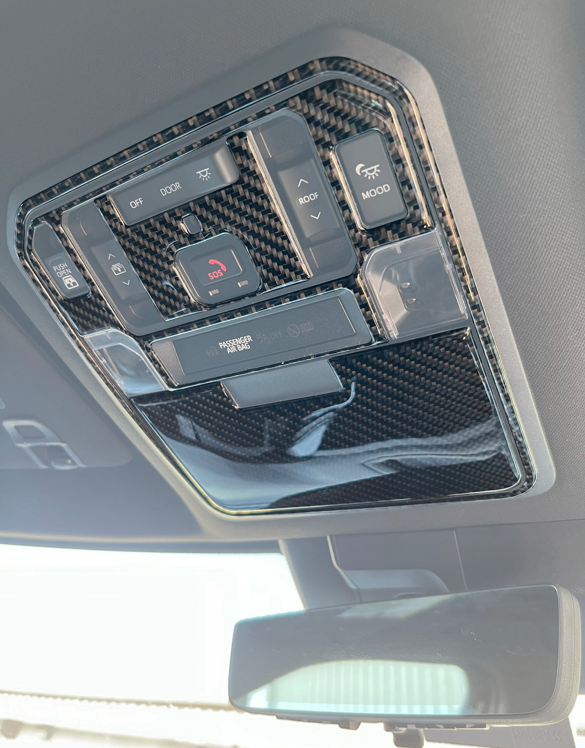 Overhead Switches Accent Trim Fits 2022-2026 Toyota Tundra — Tufskinz.com