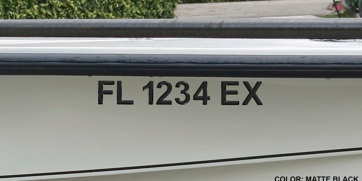 Boat/Jet Ski Registration Numbers and Lettering — Tufskinz.com